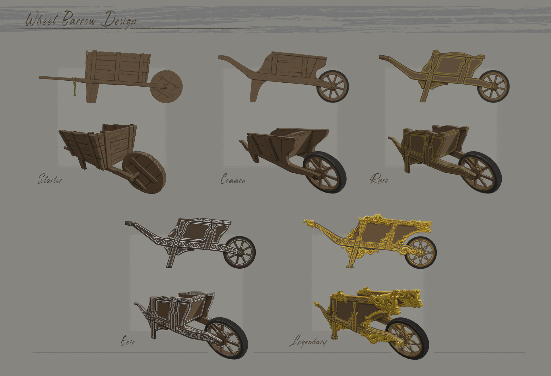 ArtStation - Wheelbarrow design exercise