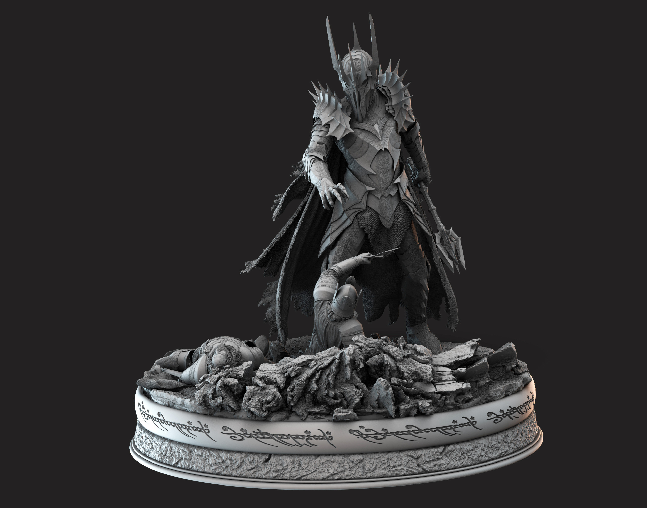 pabloperdomo - Sauron Diorama for Darkside Collectibles