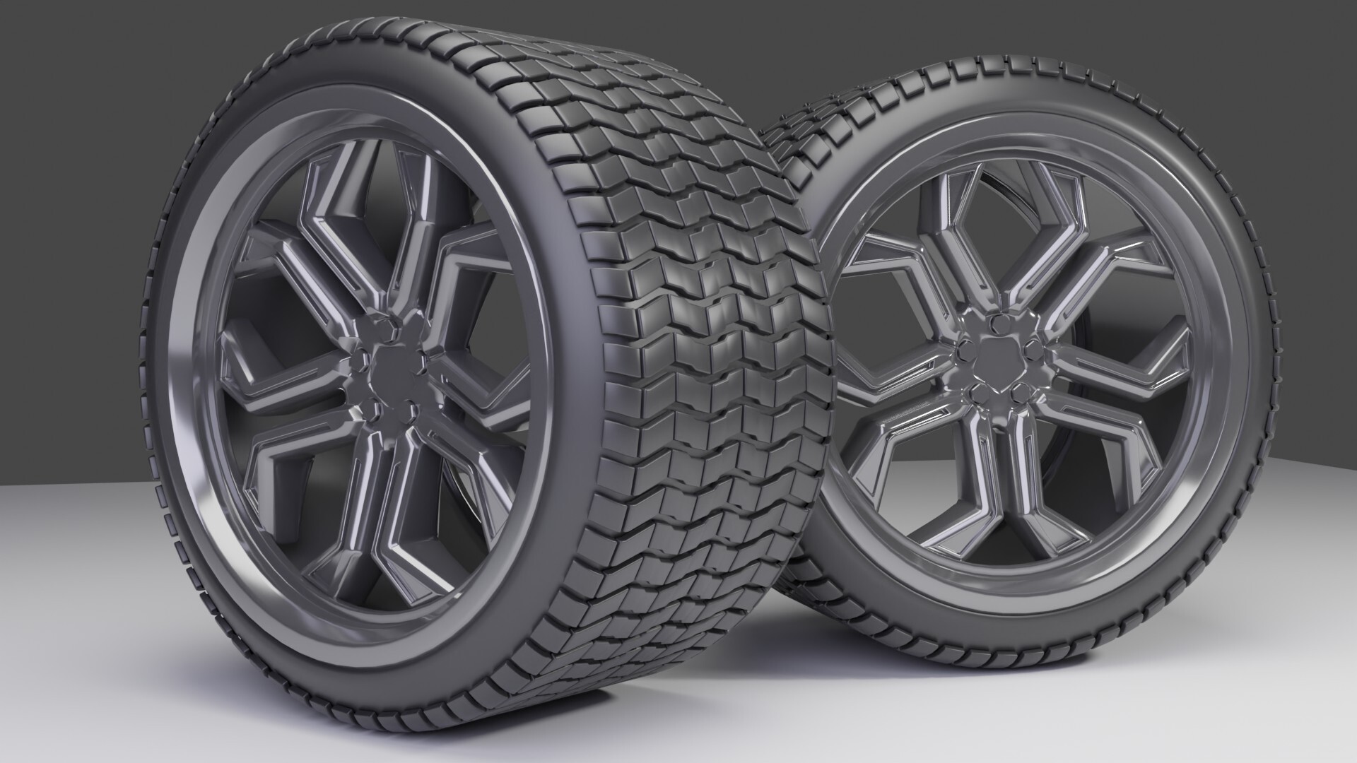 ArtStation - FULL_WET_WHEEL_in progress..
