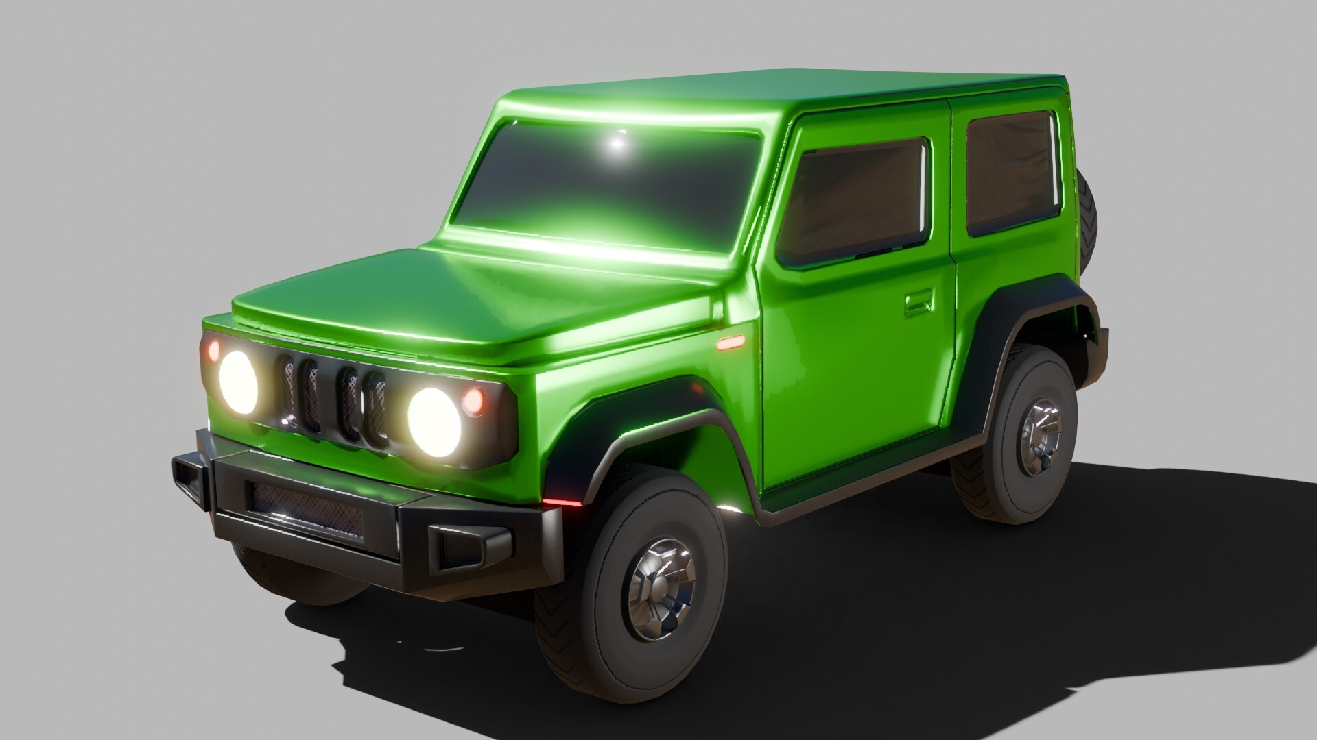 ArtStation - Jeep Vehicle - Game Ready - Low Poly - PBR