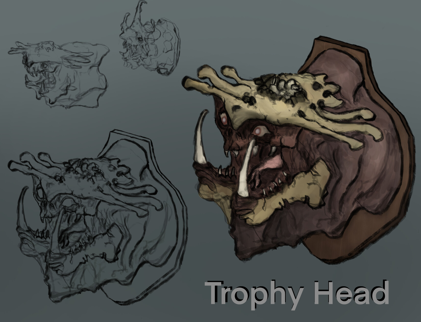 ArtStation - Fantasy Trophy Head Concept