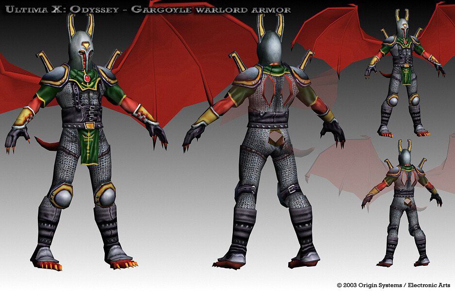 Kevin Daugherty - Ultima X: Odyssey - Modular armor sets