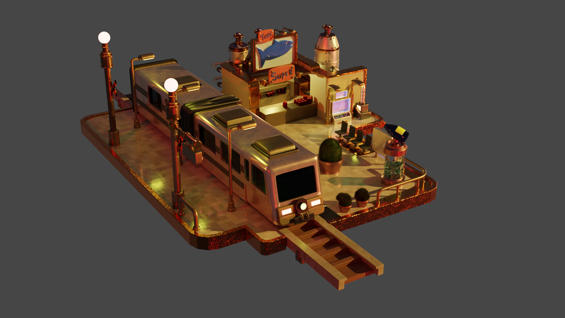 ArtStation - Evening station