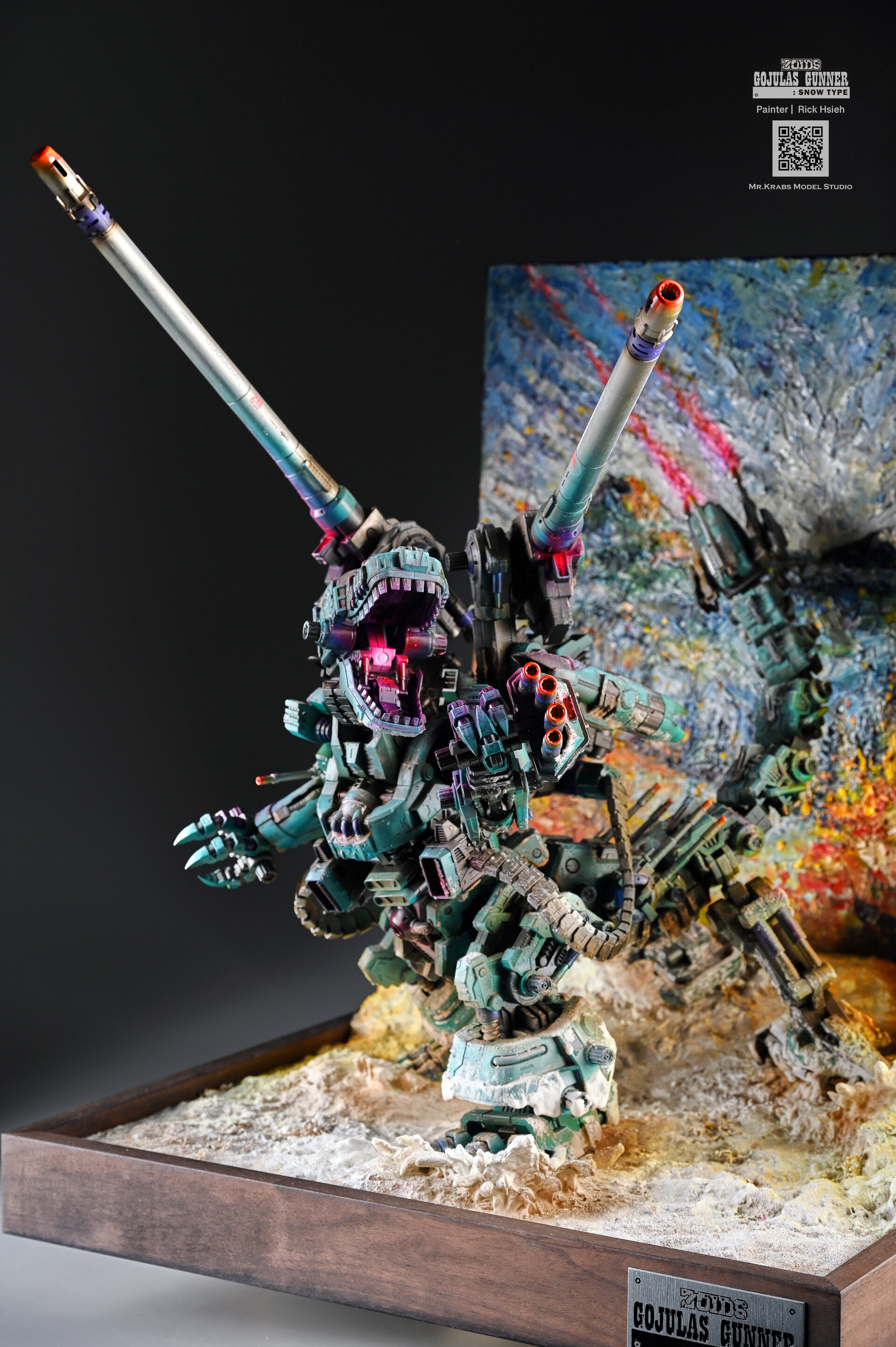 Krabs M.Art x 蟹佬模研漆藝所 - 壽屋 ZOIDS 洛伊德 RZ-001 GOJULAS GUNNER 戰鬥暴龍 Snow ...