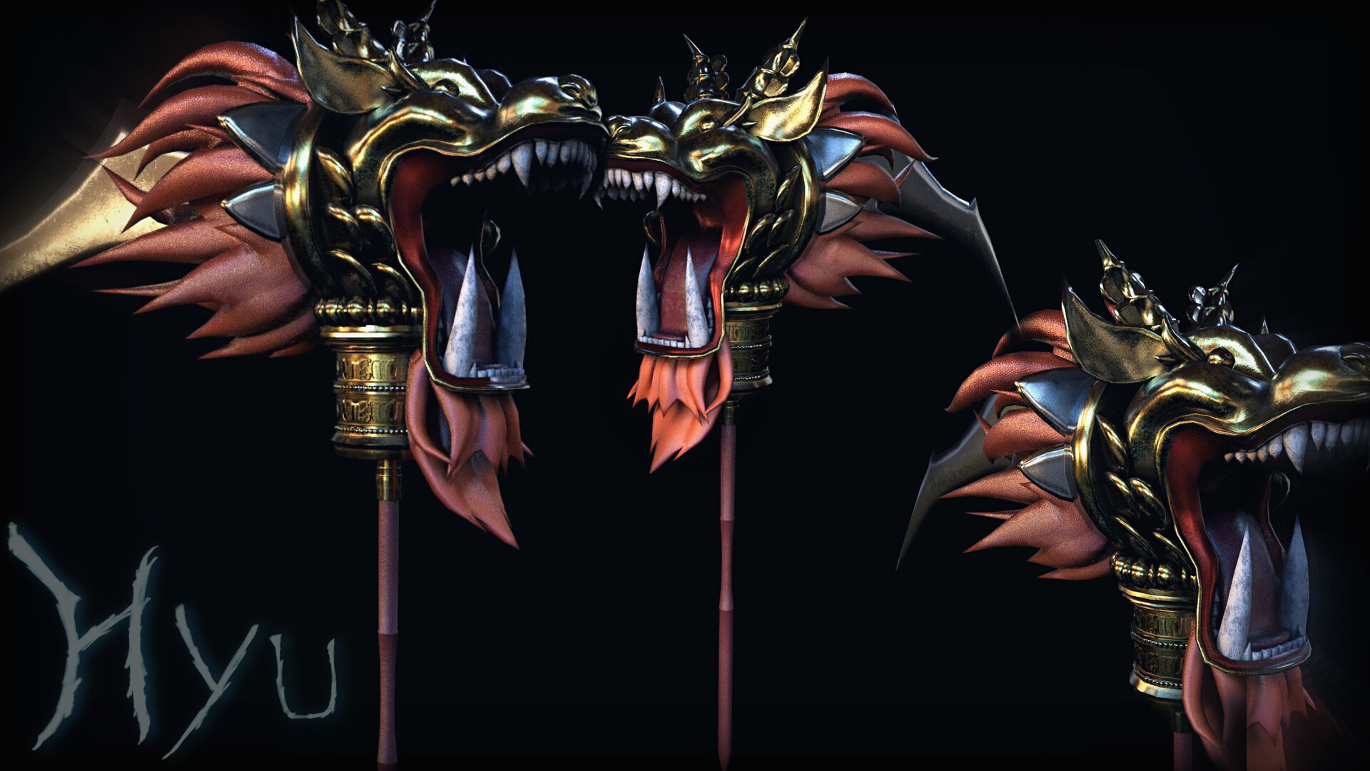 ArtStation - Buddha Scythe from Record of Ragnarok