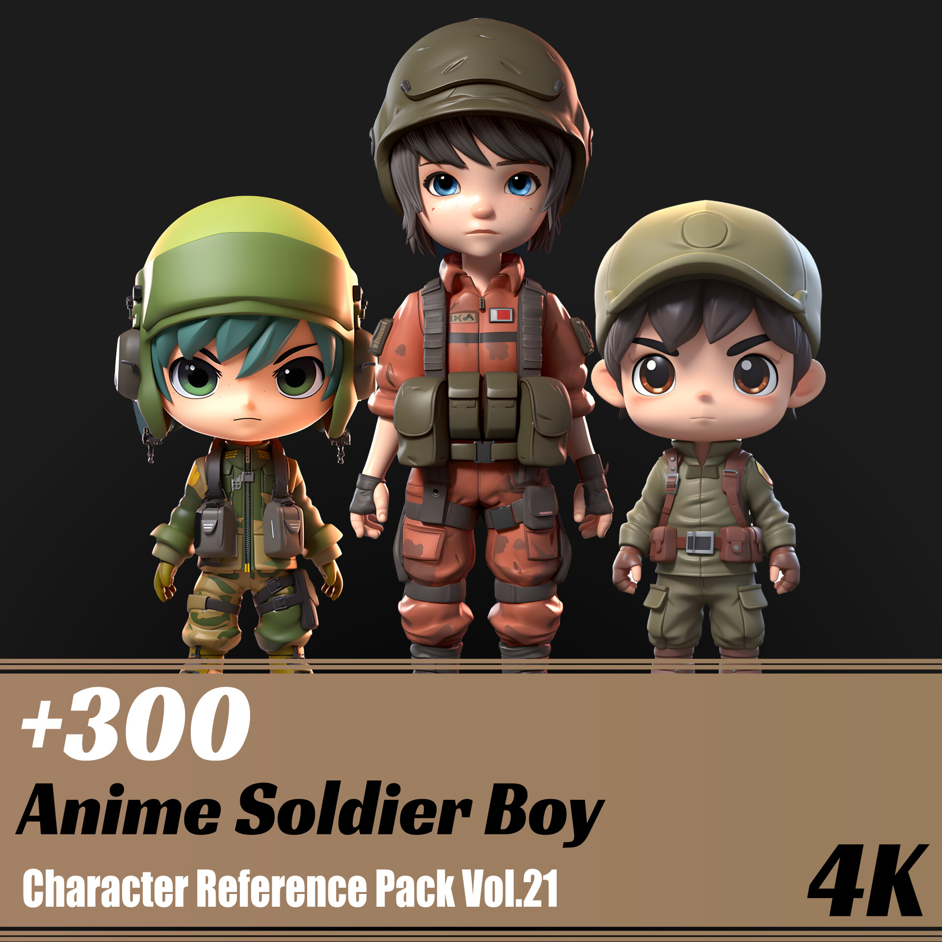 ArtStation - +200 Anime Soldier Boy | 4K | Character Reference Pack Vol.21