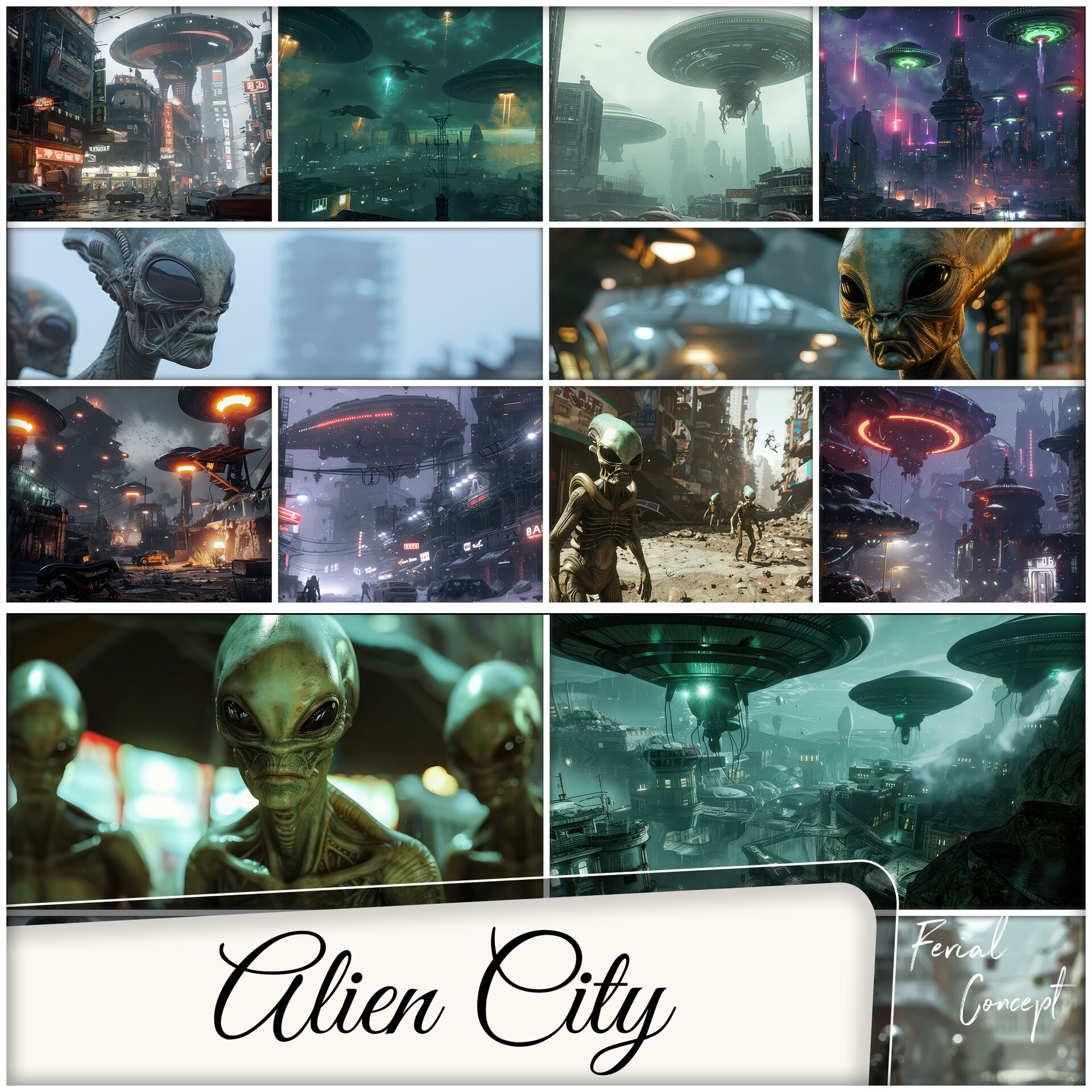 Ferial Concept - 🔹230 Alien City Environment Concept Reference Image ...