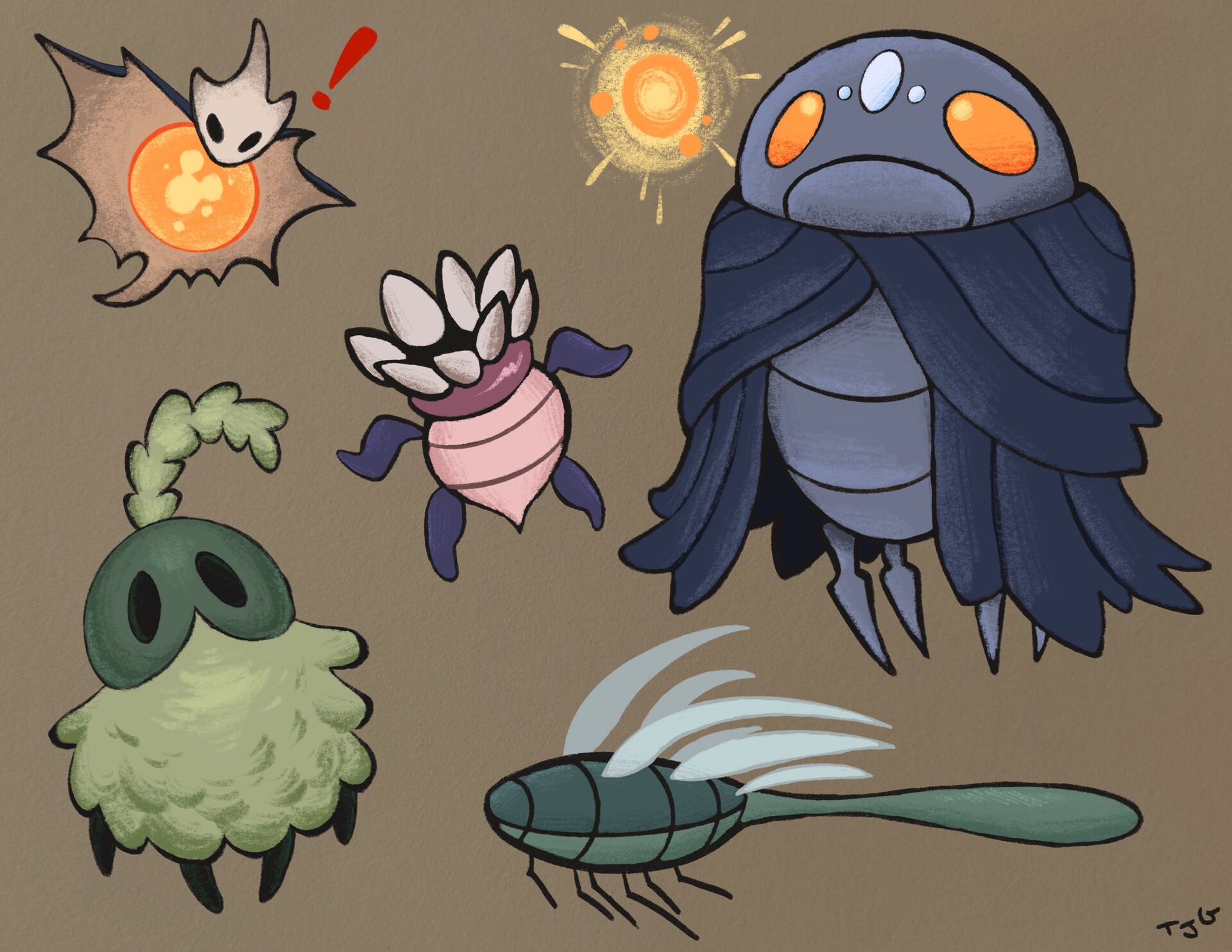 ArtStation - Hollow Knight Enemies