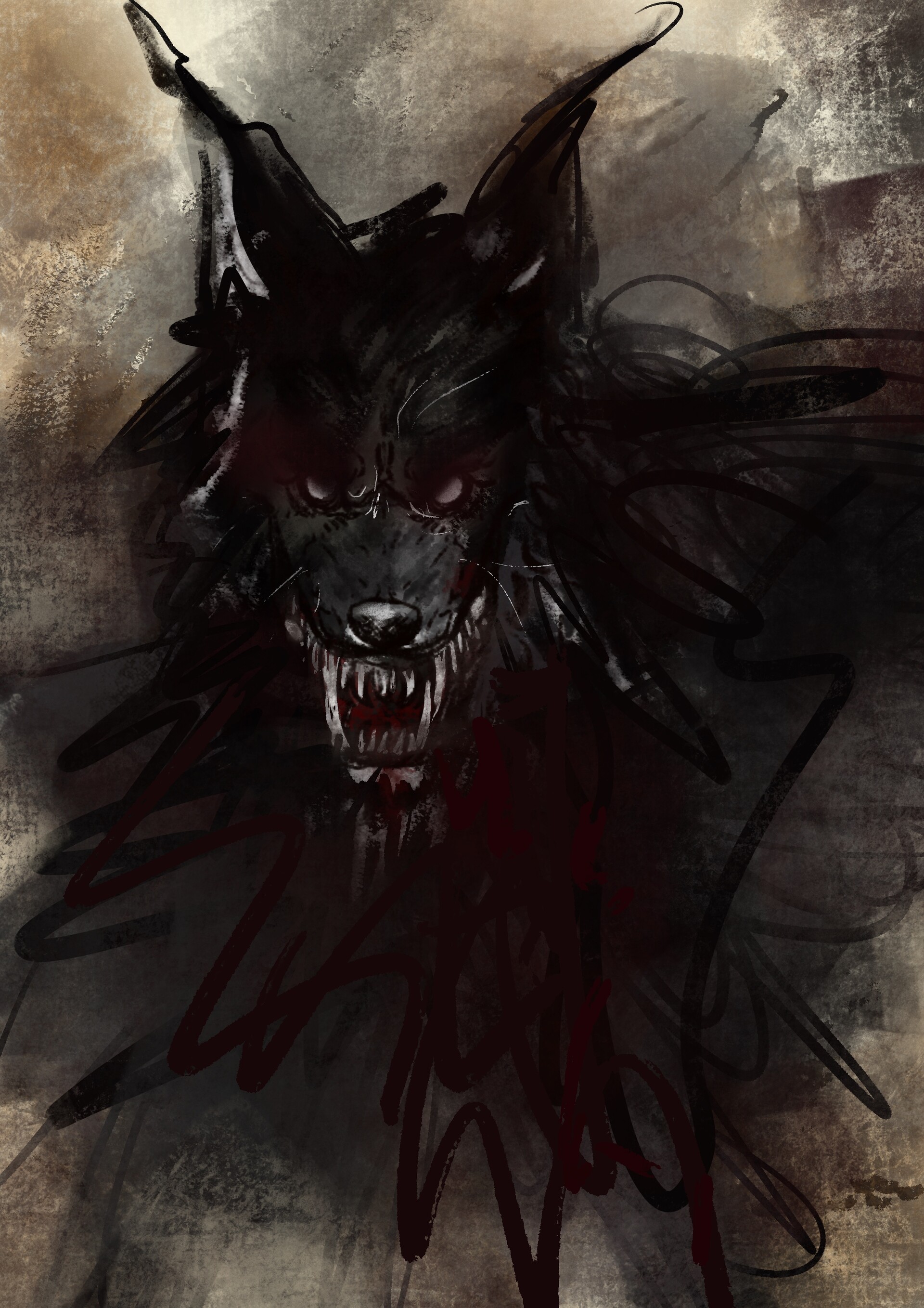 ArtStation - Posters of the monster dog