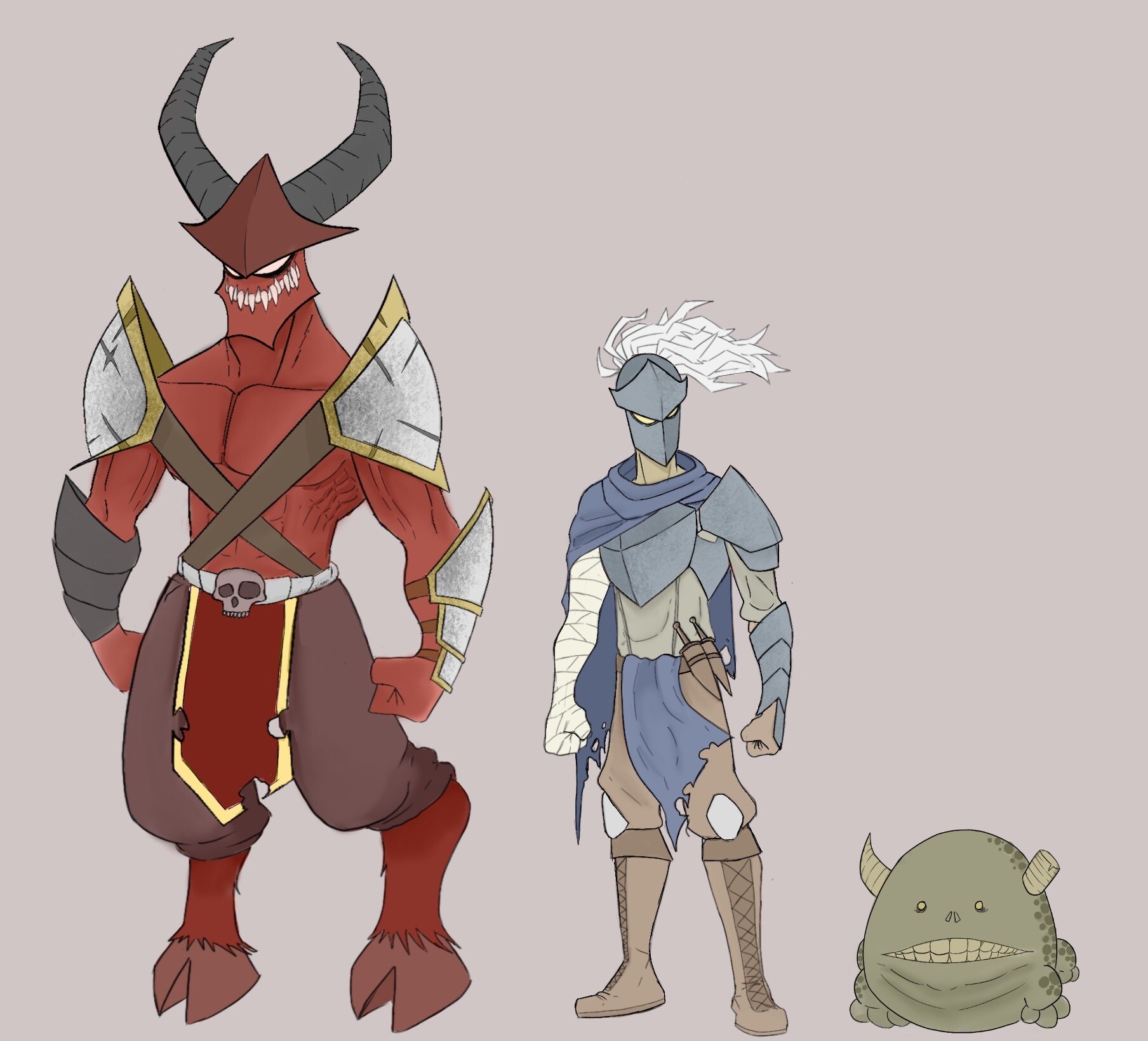 ArtStation - Mythic characters line up