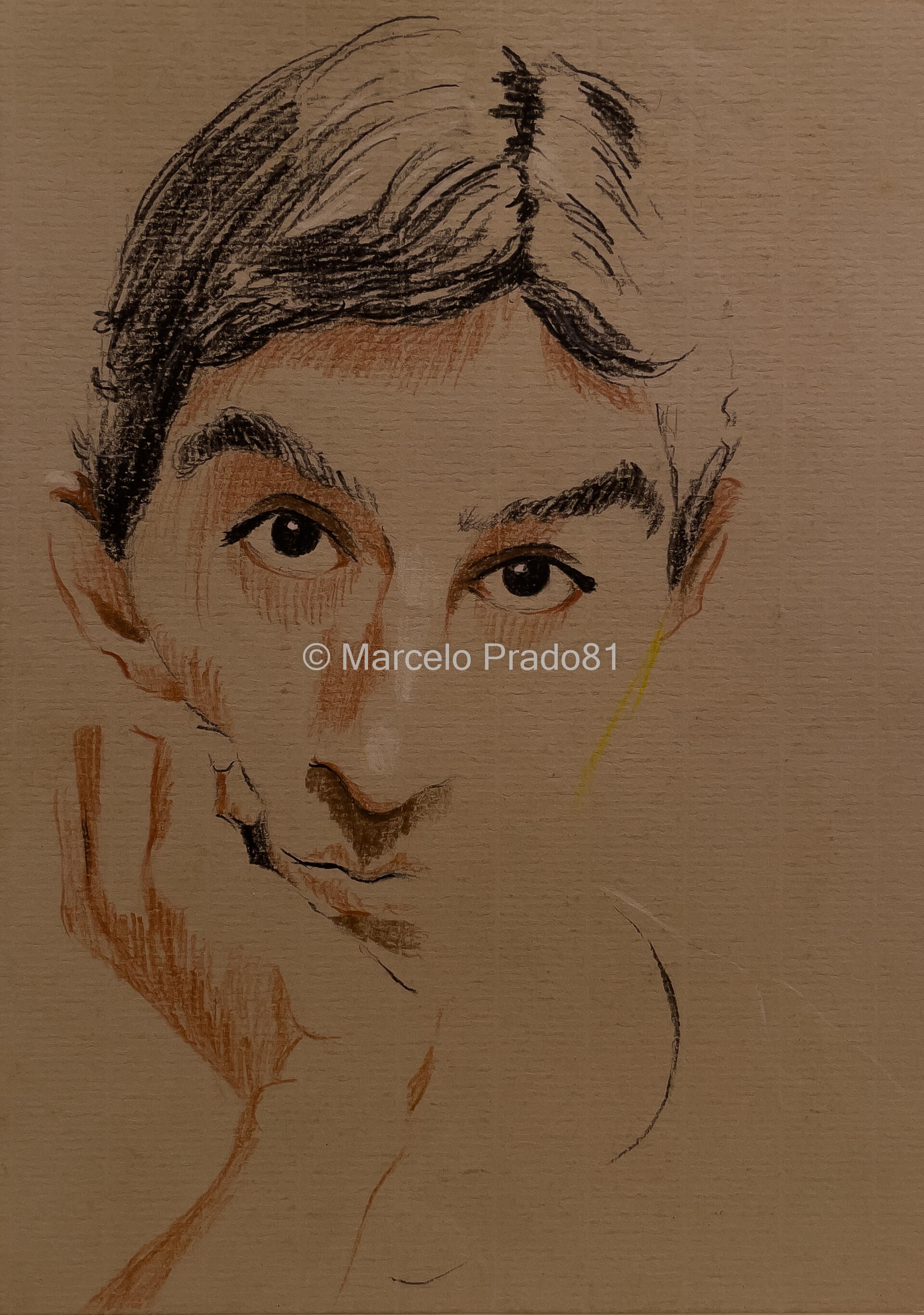 Marcelo Prado81 - Self portrait on color pencil