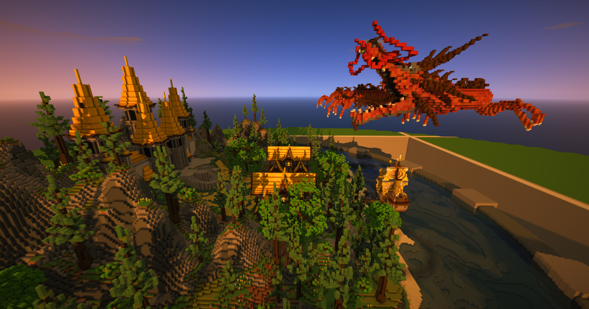 ArtStation - Lobby/Spawn - Medieval [Minecraft]