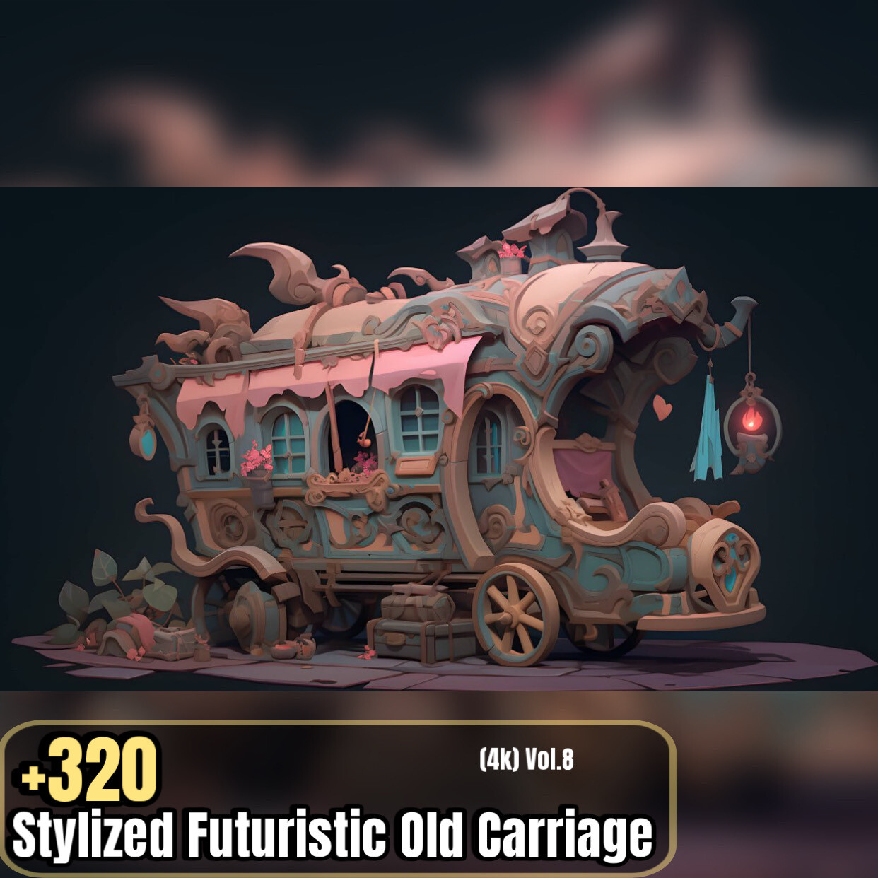 ArtStation - +320 Stylized Futuristic Old Carriage Concept (4k)
