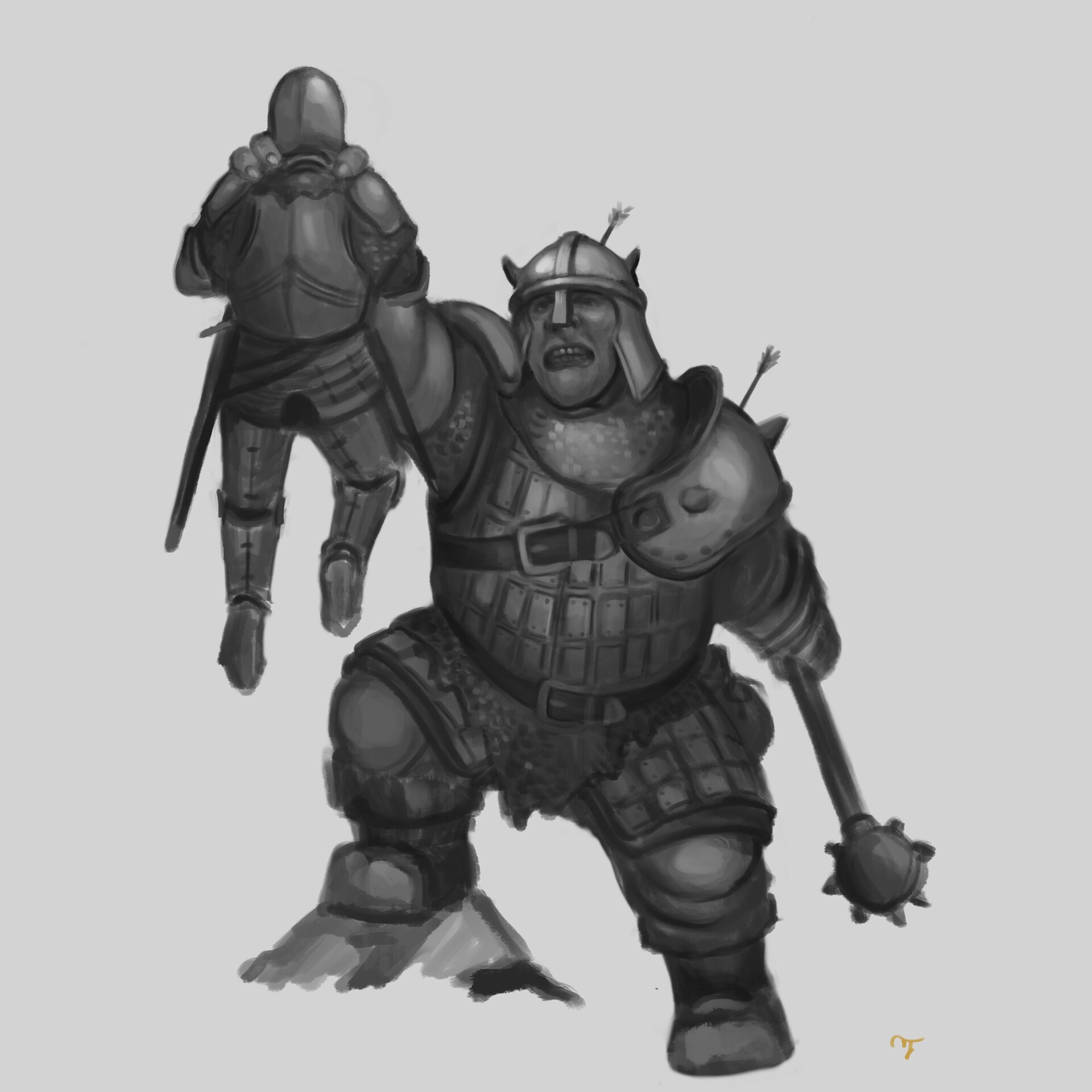 ArtStation - Ogre fight