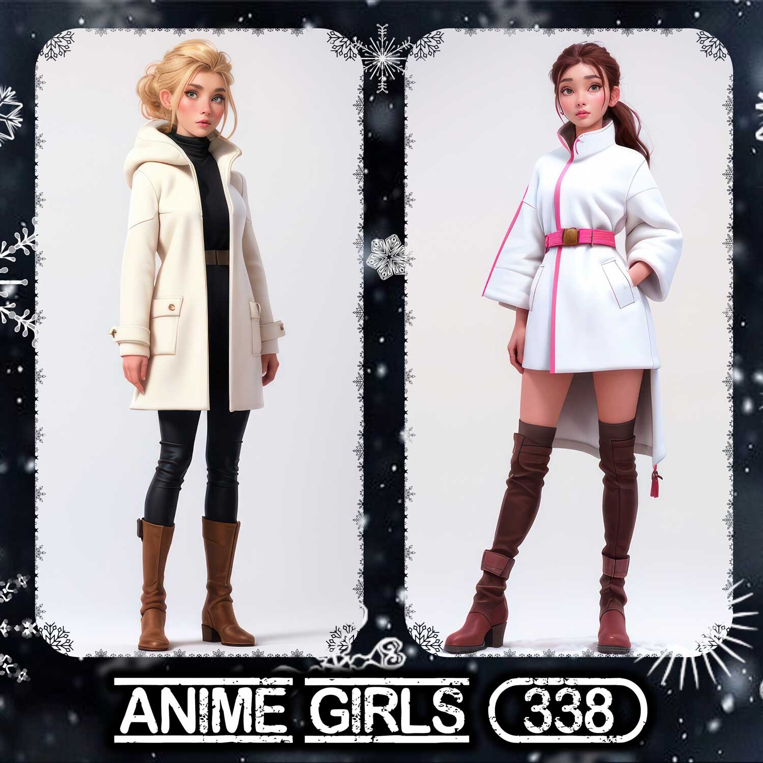 ArtStation - 500+ Anime Girls (Coat Style) Images Reference Pack - 4K ...