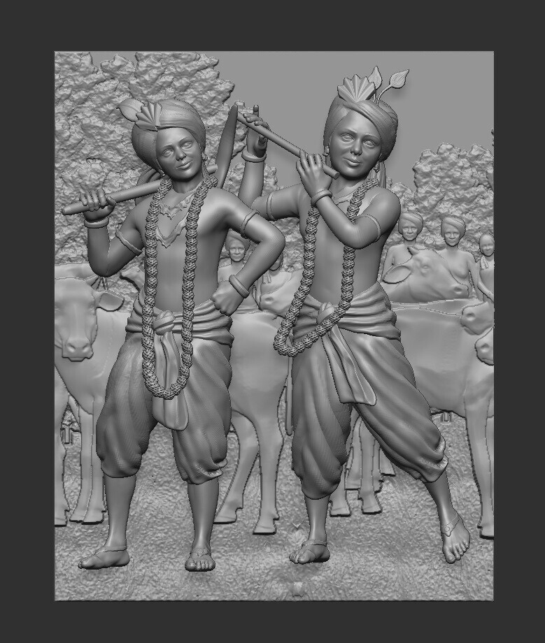 ArtStation - bas relief sculpture