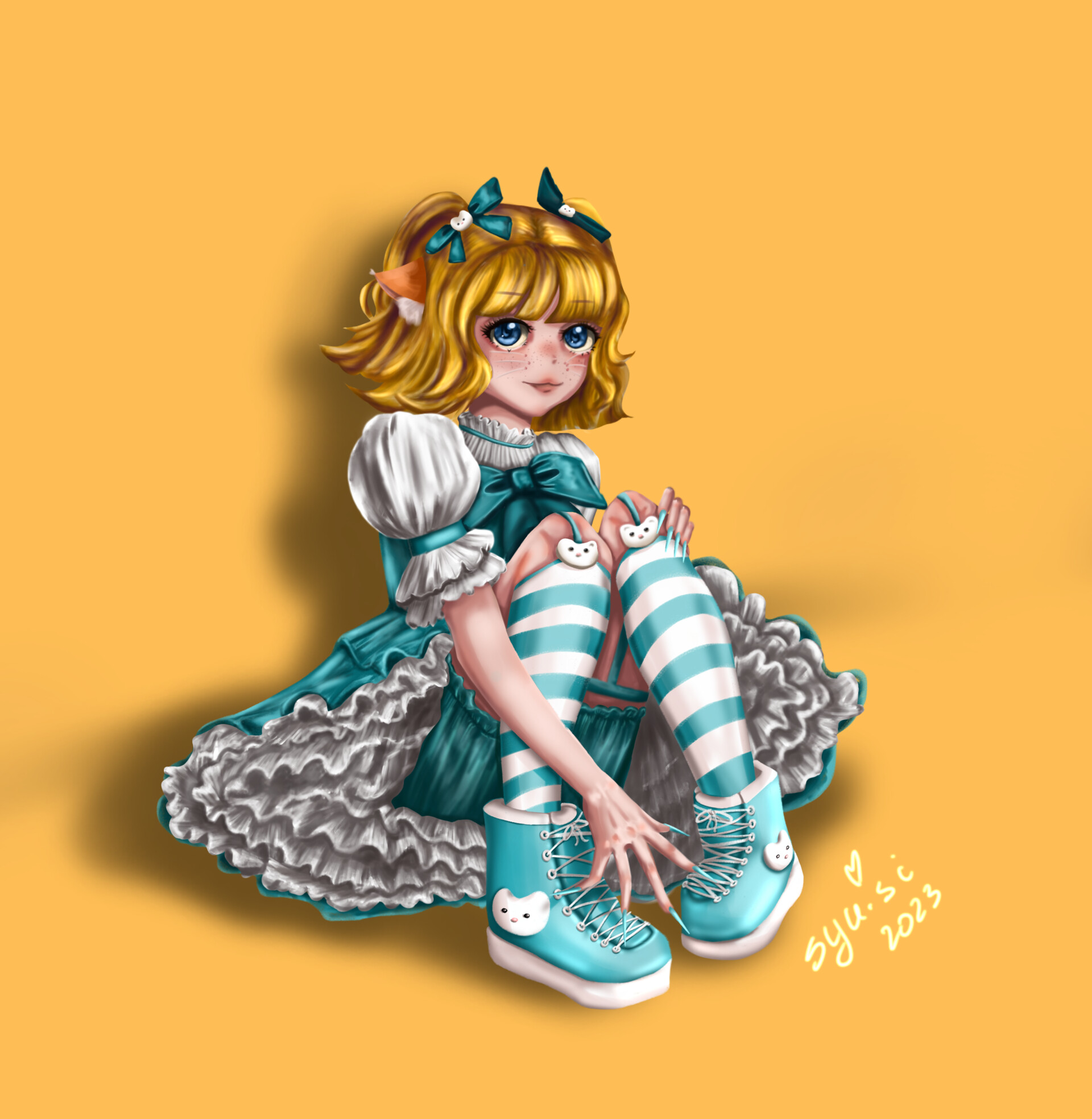 ArtStation - Loli girlfriend (>///