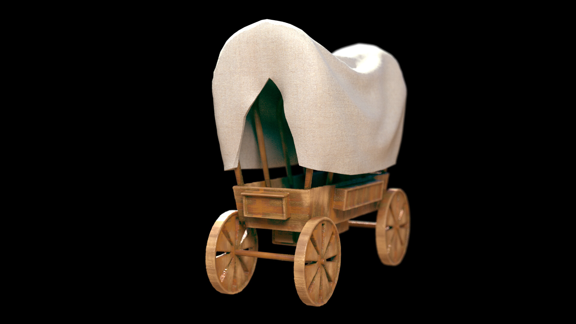 ArtStation - An Adorable Covered Wagon