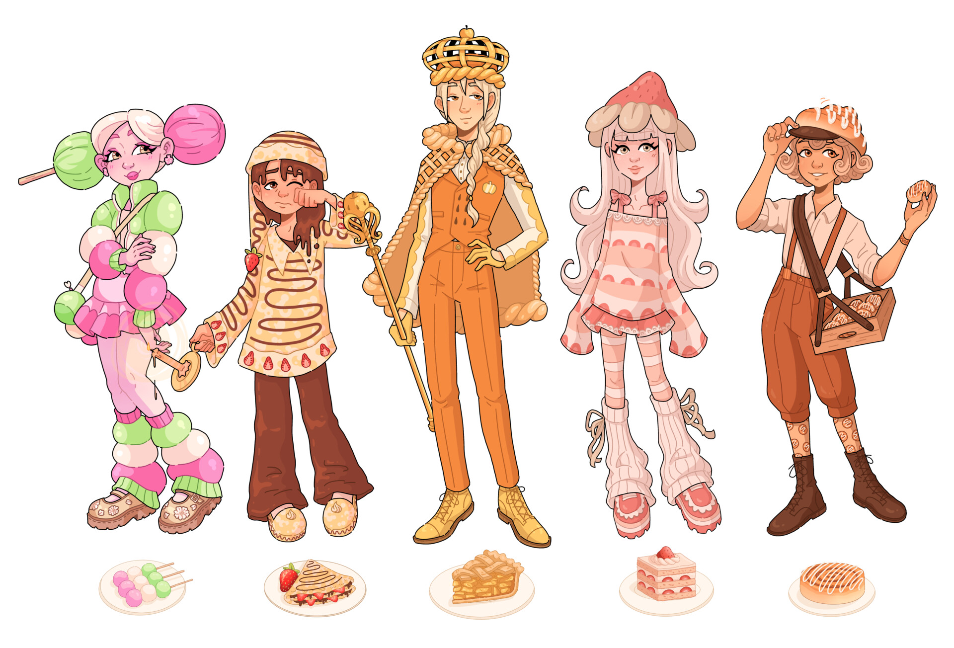 ArtStation - Desserts as characters