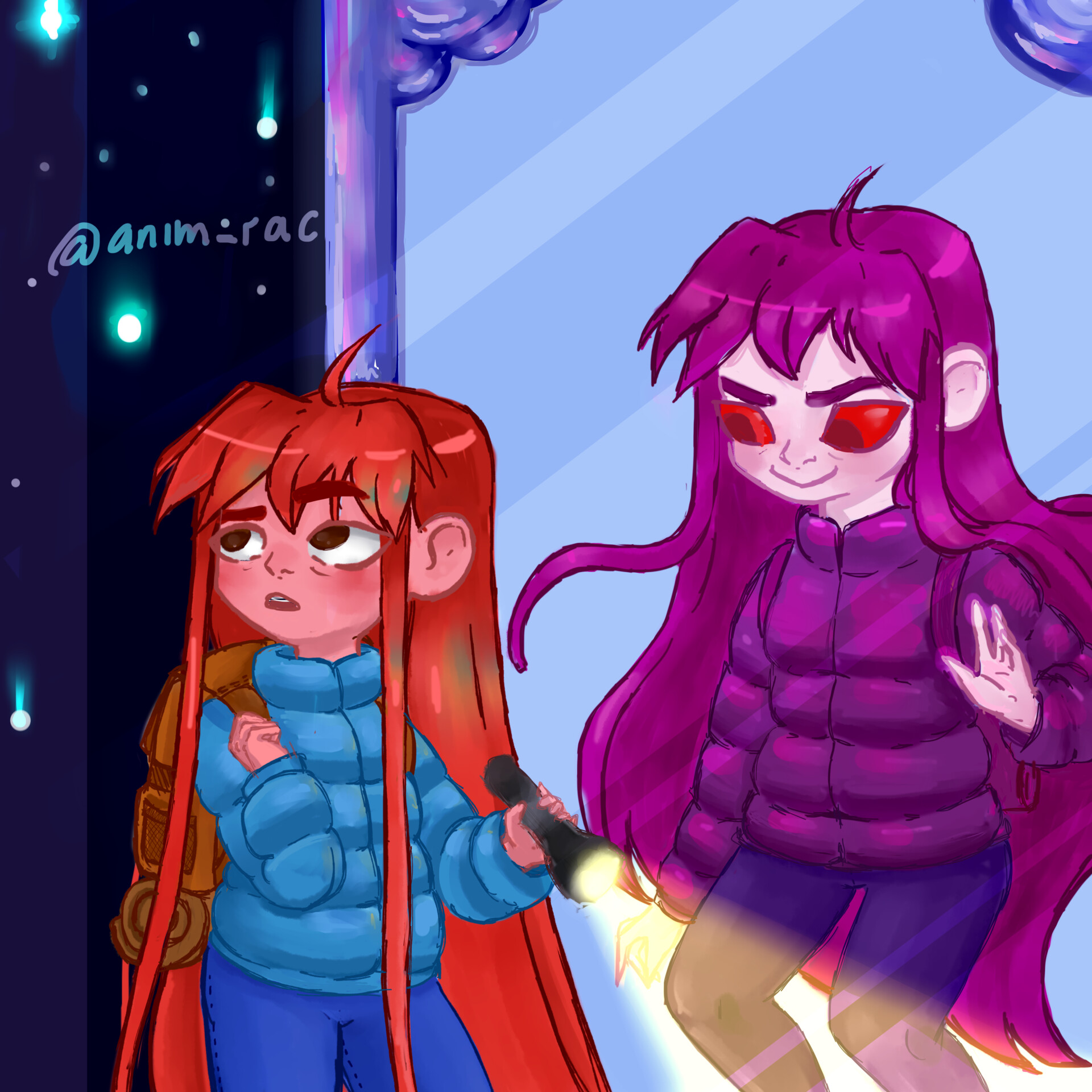 ArtStation - Fan Art: Madeline and Badeline from Celeste.