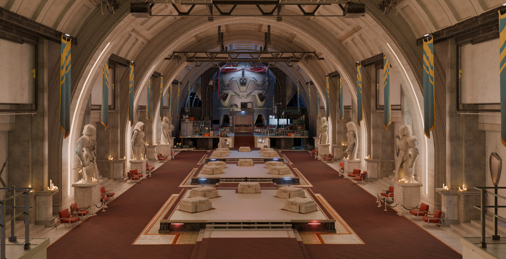 ArtStation - Hall of Heroes [UNFINISHED]