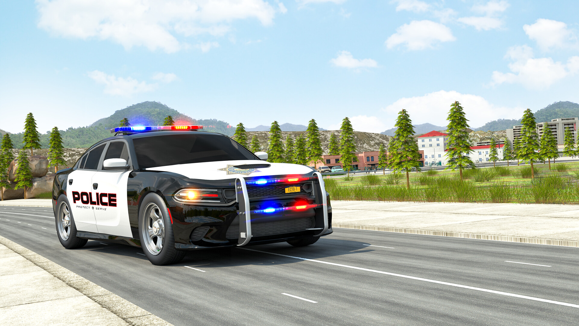 ArtStation - Police Car Driving