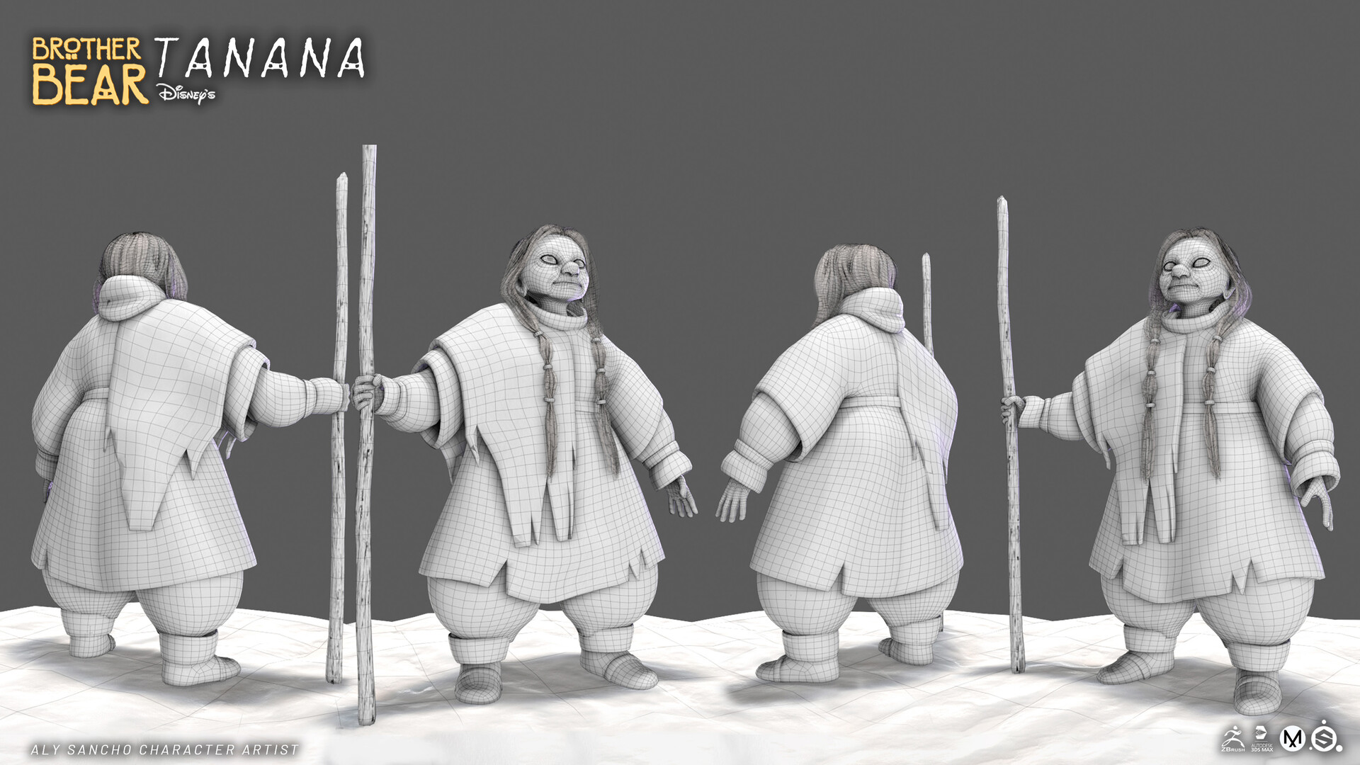 Aly Sancho | Sandchild - 3D Character Model: Brother Bear - Tanana