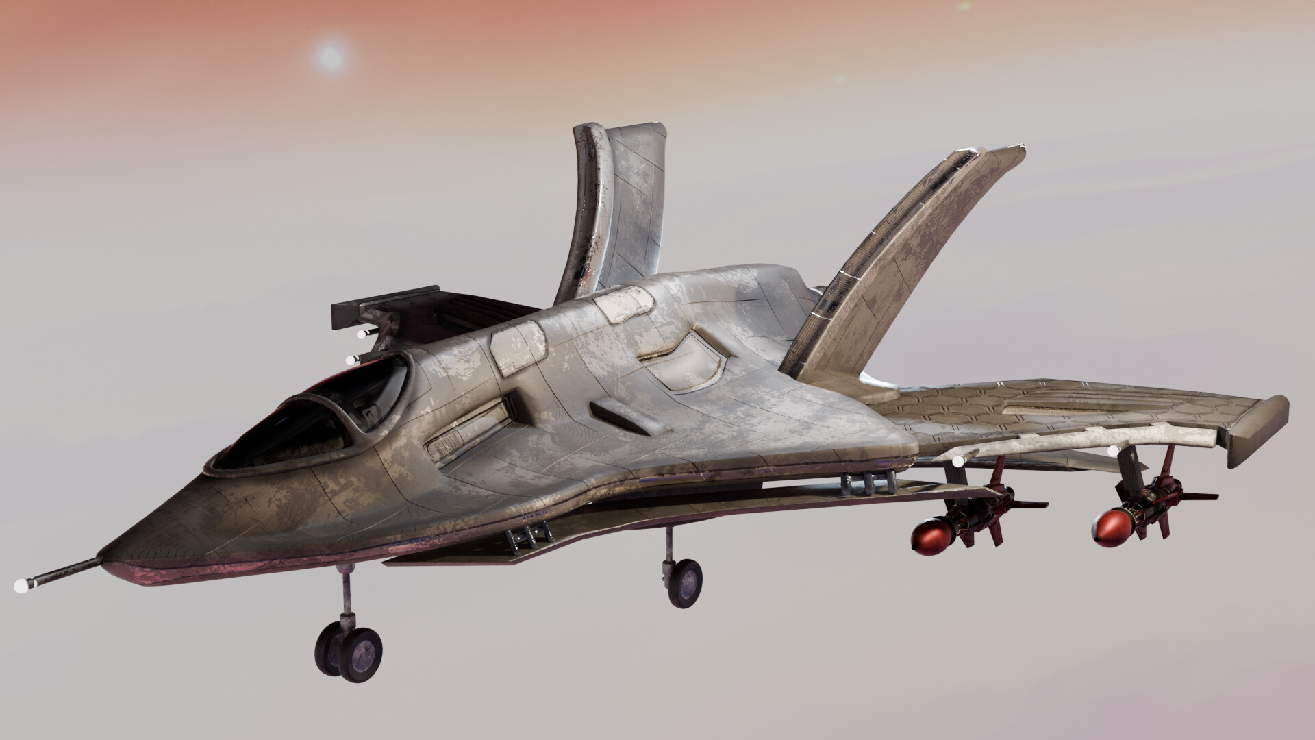 ArtStation - Fighter Plane - Game Asset Practice