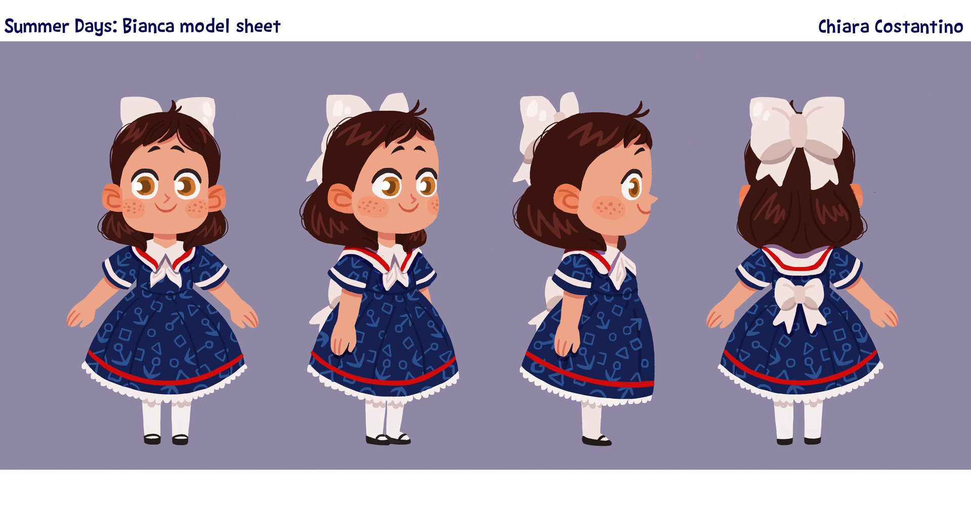 ArtStation - Summer days model sheet