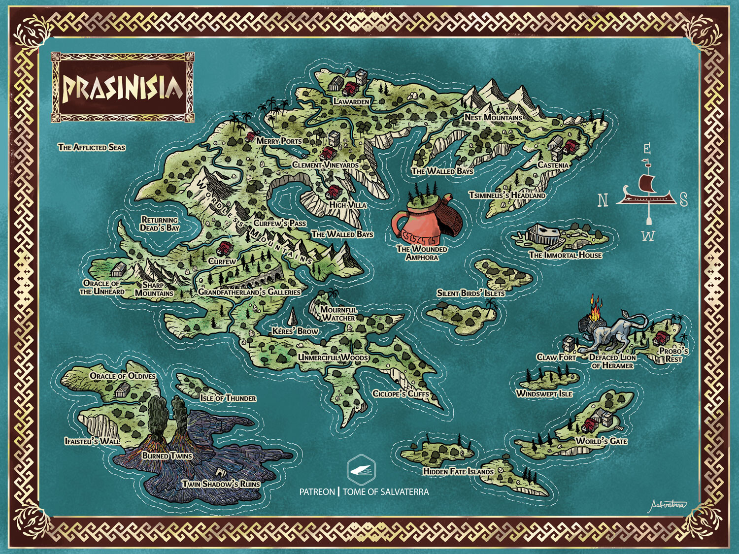 ArtStation - Prasinisia - Map Design