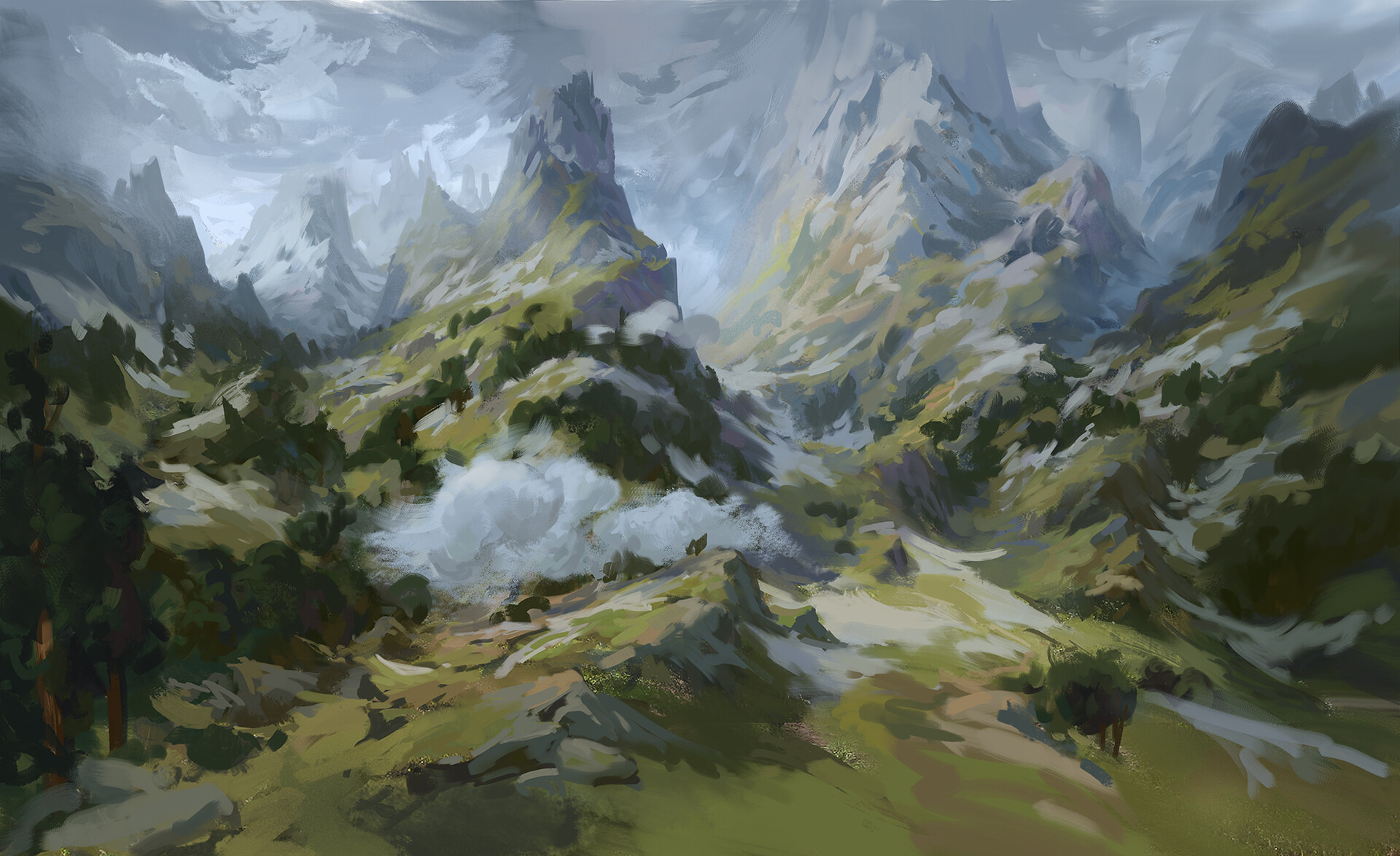 ArtStation - Cold peaks