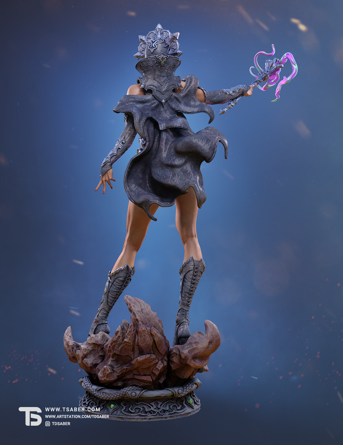 Taregh Saber - Evil-Lyn Statue