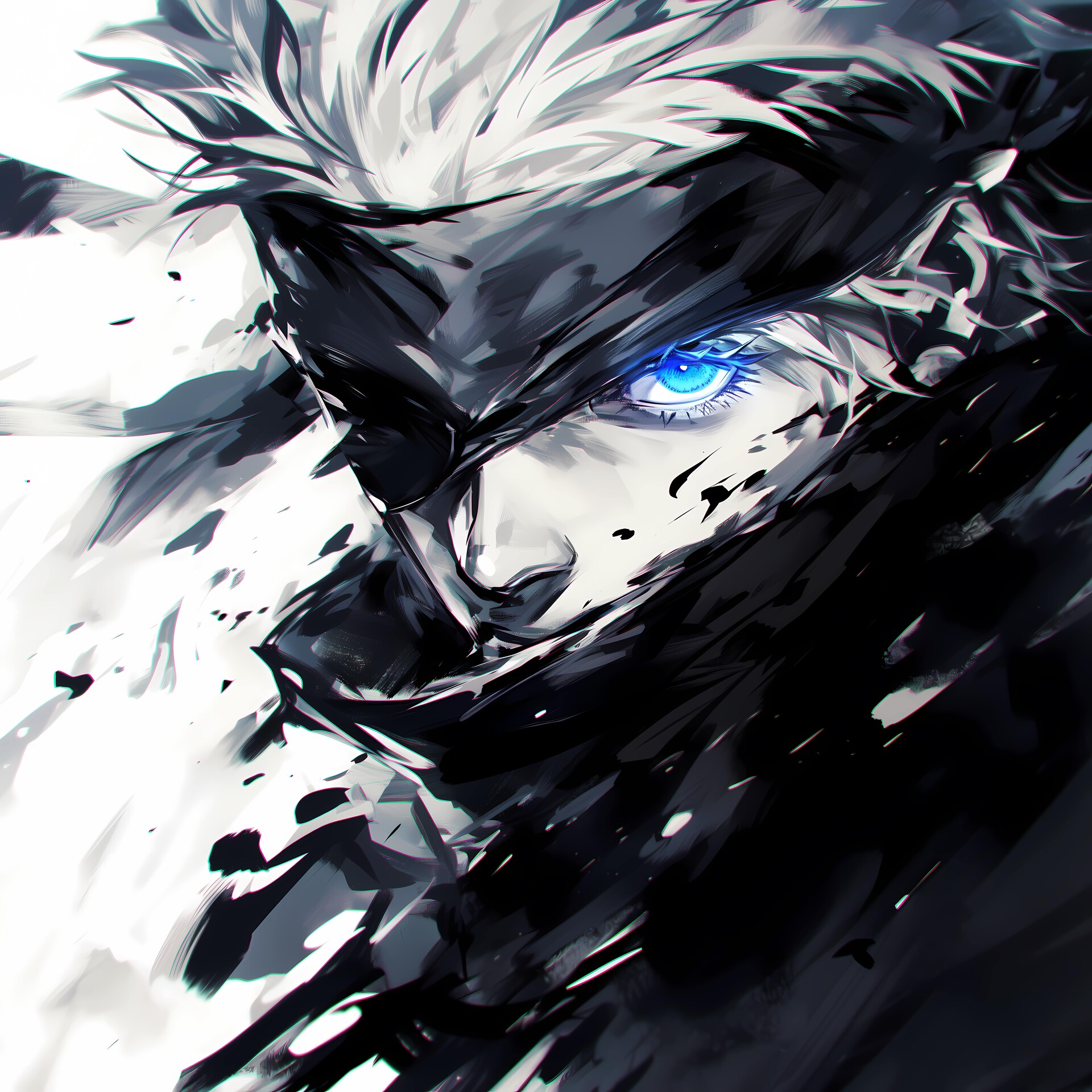 ArtStation - Gojo Satoru B&W Art