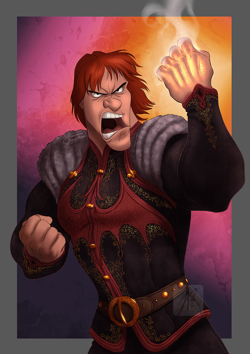 ArtStation - Commission - Sir Kay, the Dragon King