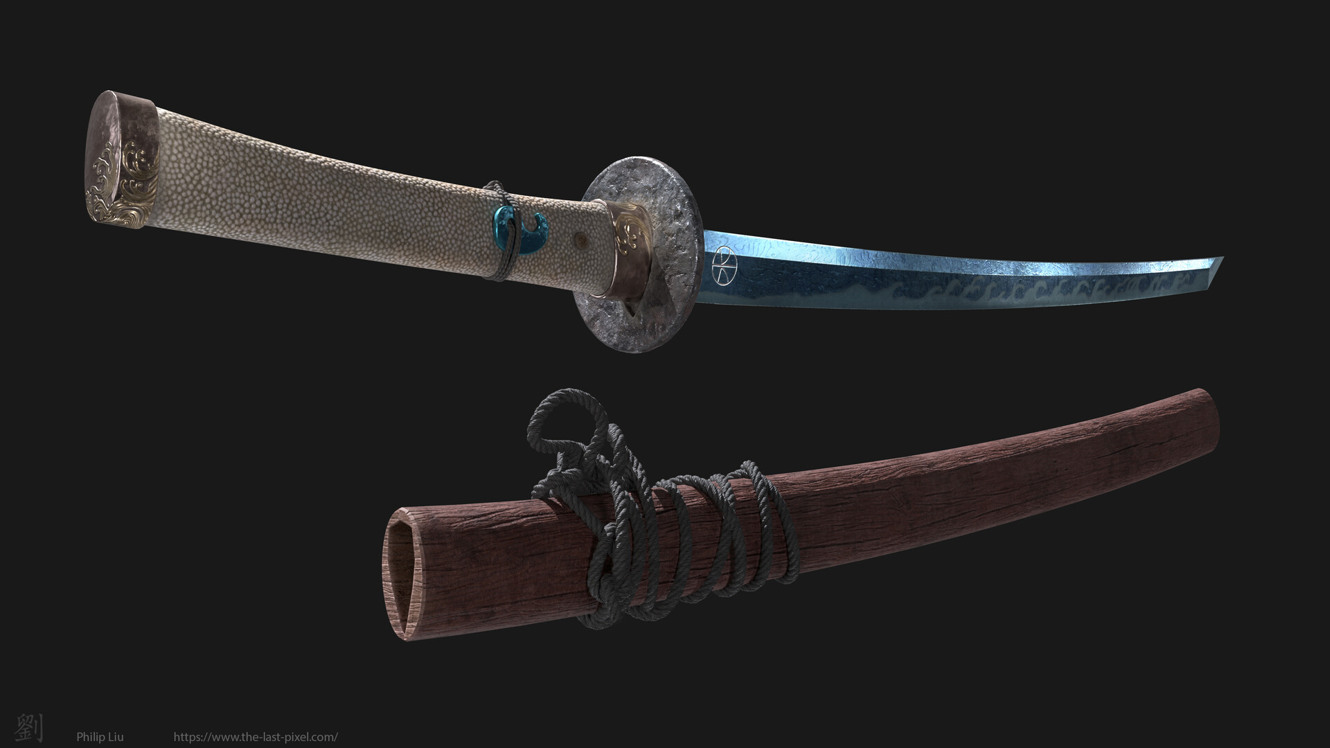 ArtStation - Blue Eye Samurai Mizu's Katana