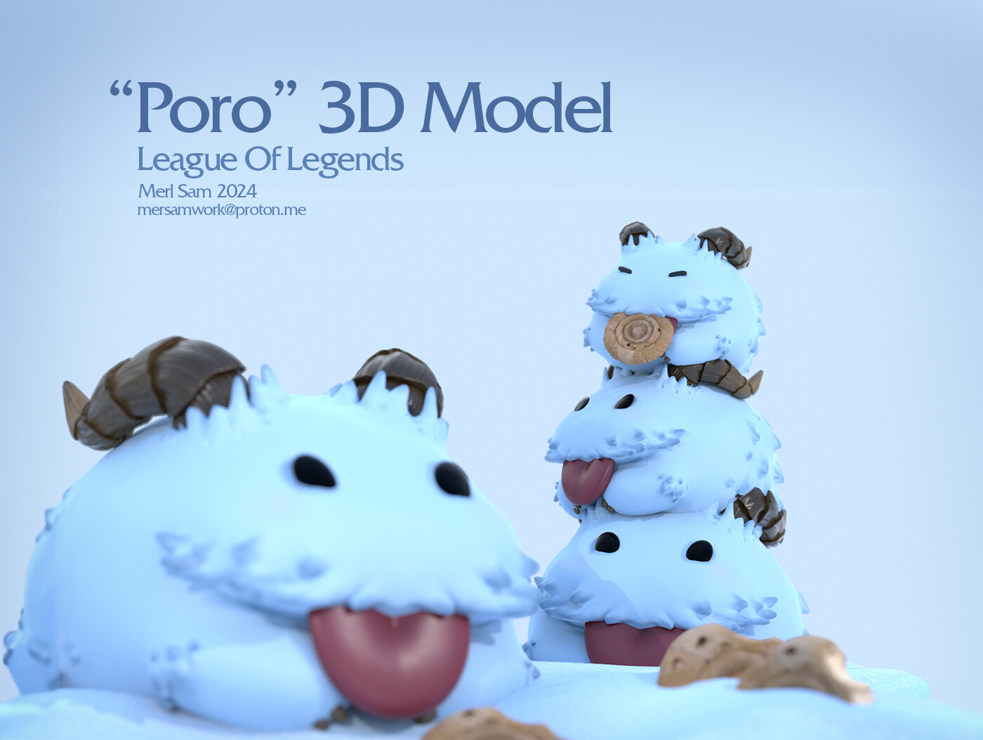 ArtStation - League Of Legends Poro 3D Model