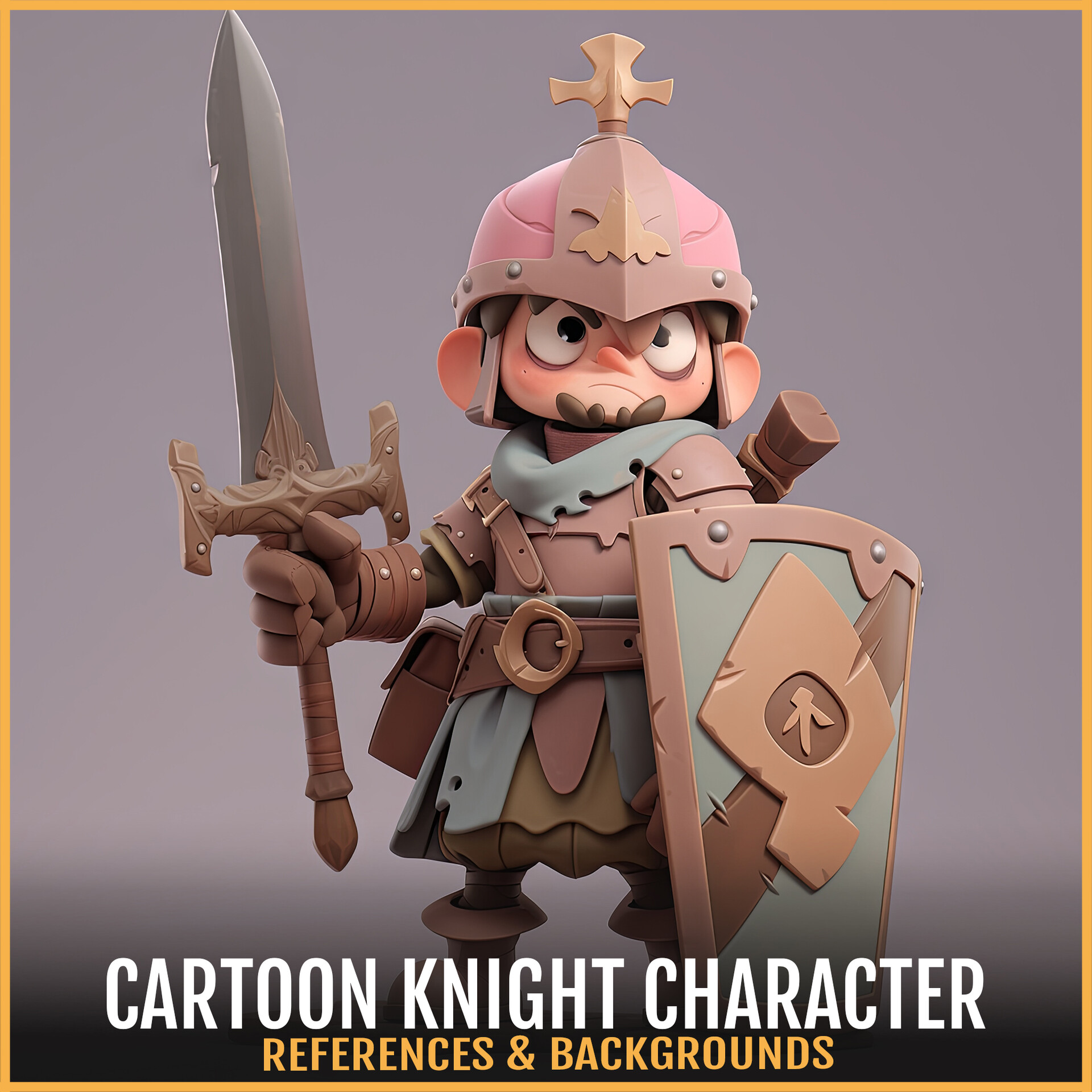 ArtStation - 505 Cartoon Knight Character
