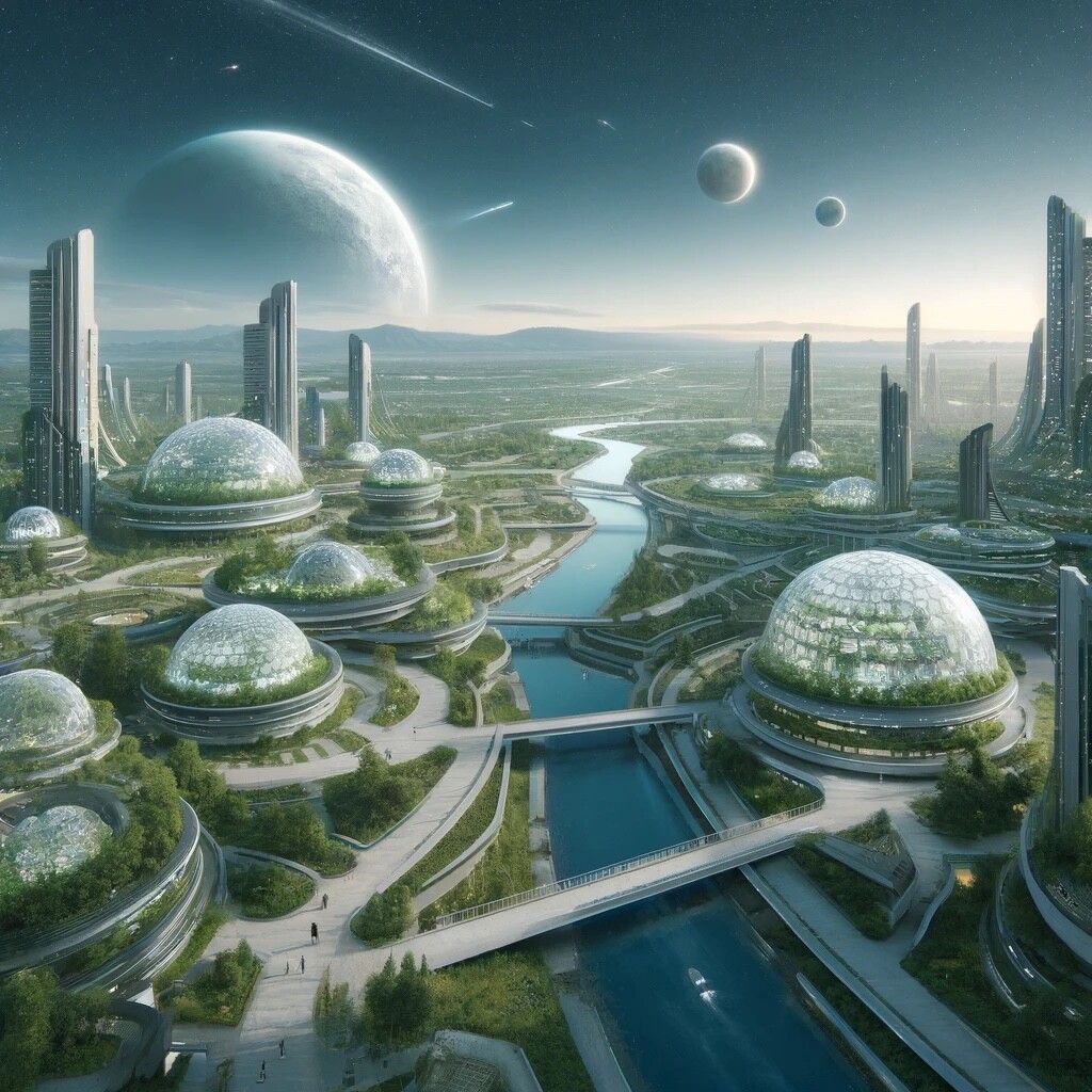 ArtStation - Alien City With Biodomes