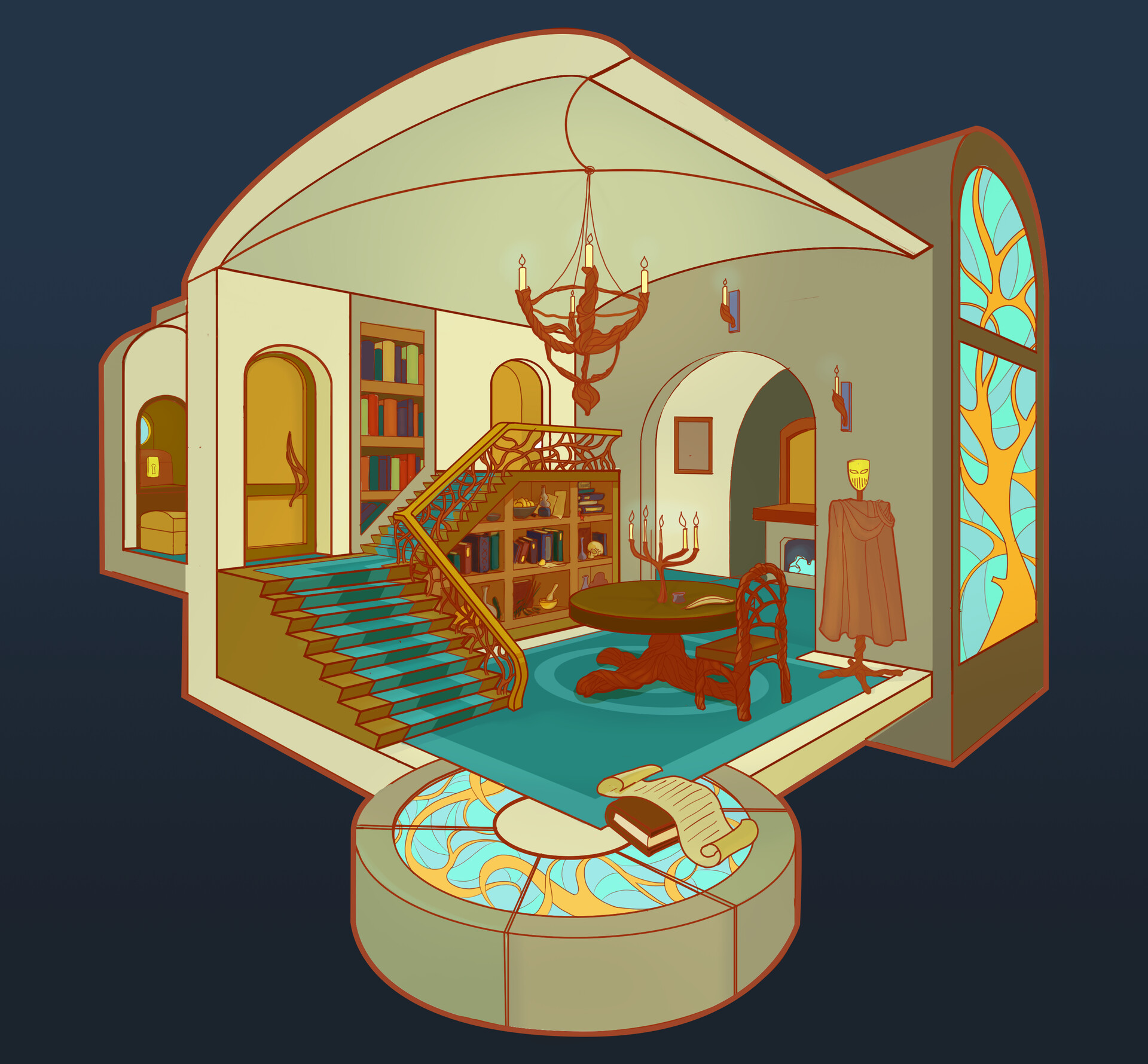 ArtStation - Fantasy Interior