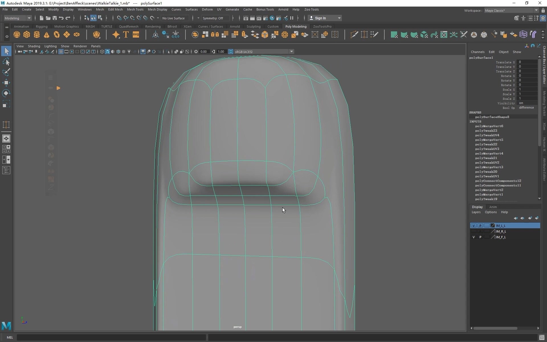 ABOUTCG - Maya: High-Precision Tactical Props - Walkie-Talkie