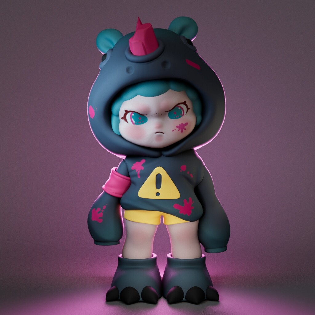 ArtStation - Q版 手办练习(DORA)