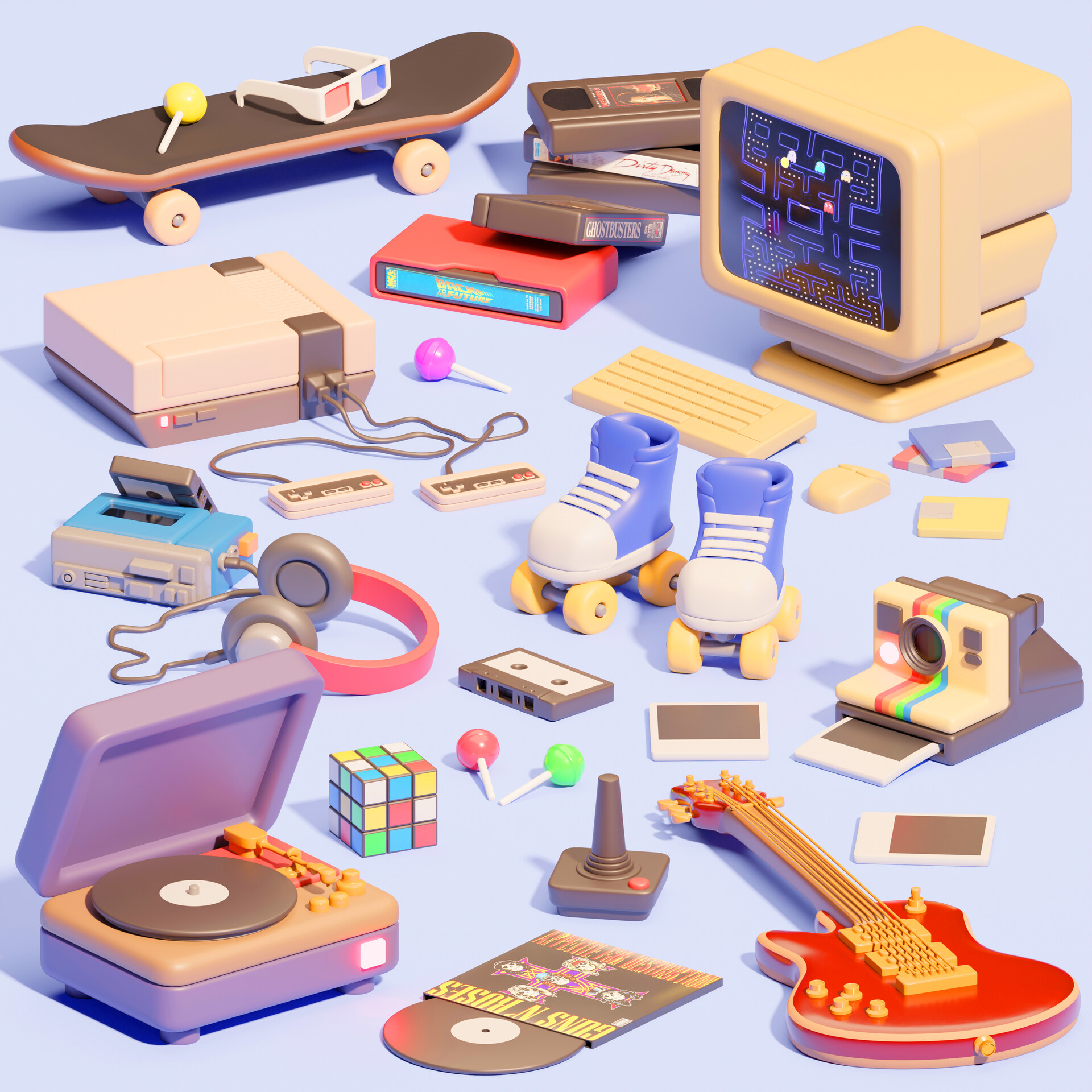 ArtStation - 80's Props