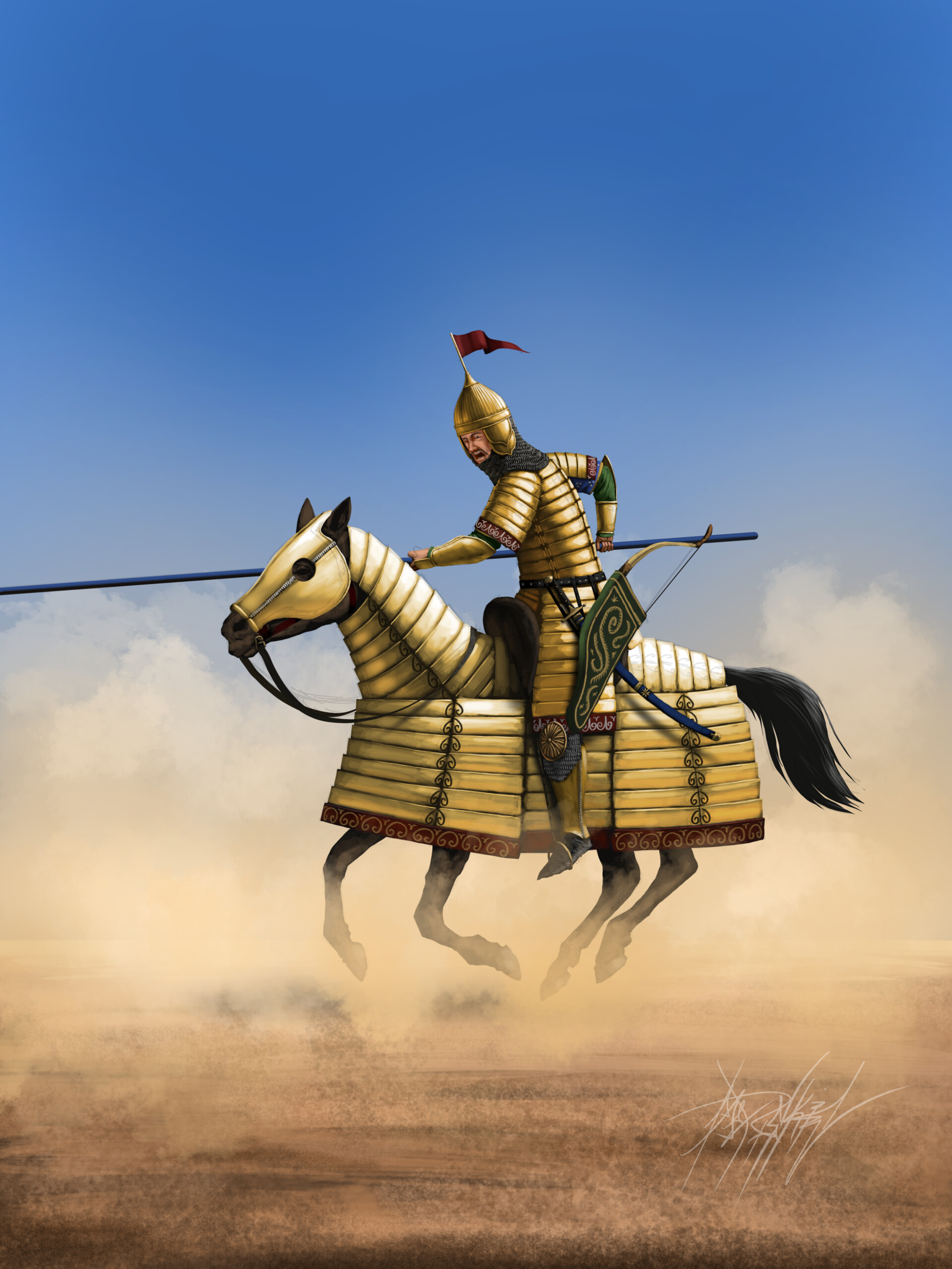 ArtStation - 15th cent. Timurid Heavy Sipahi