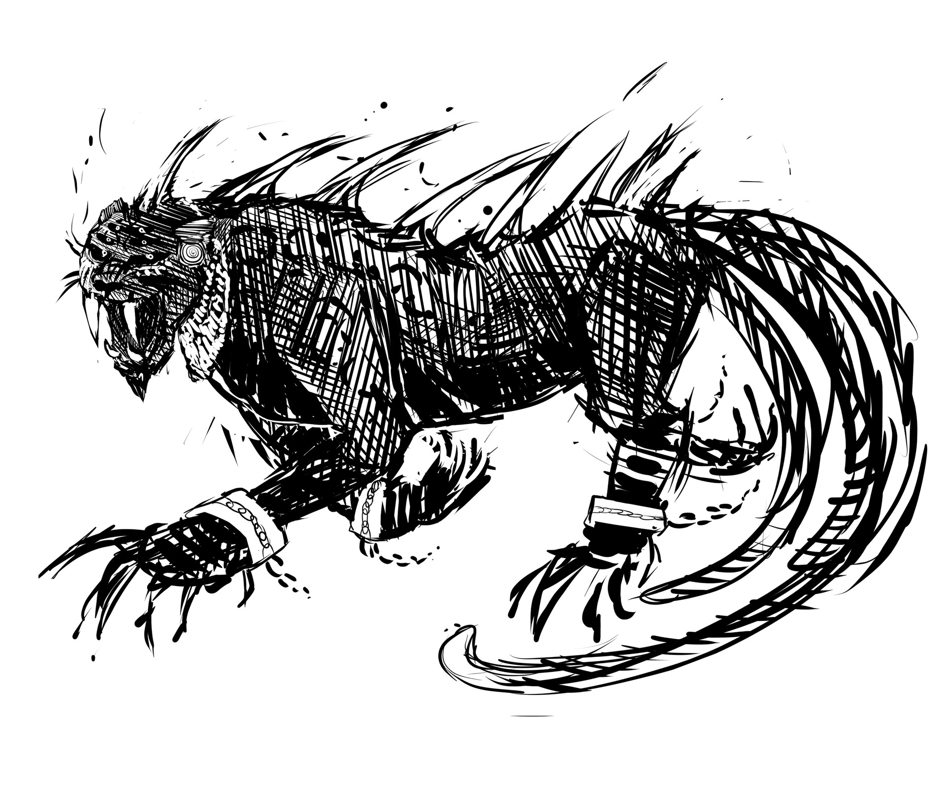 how to draw rain god