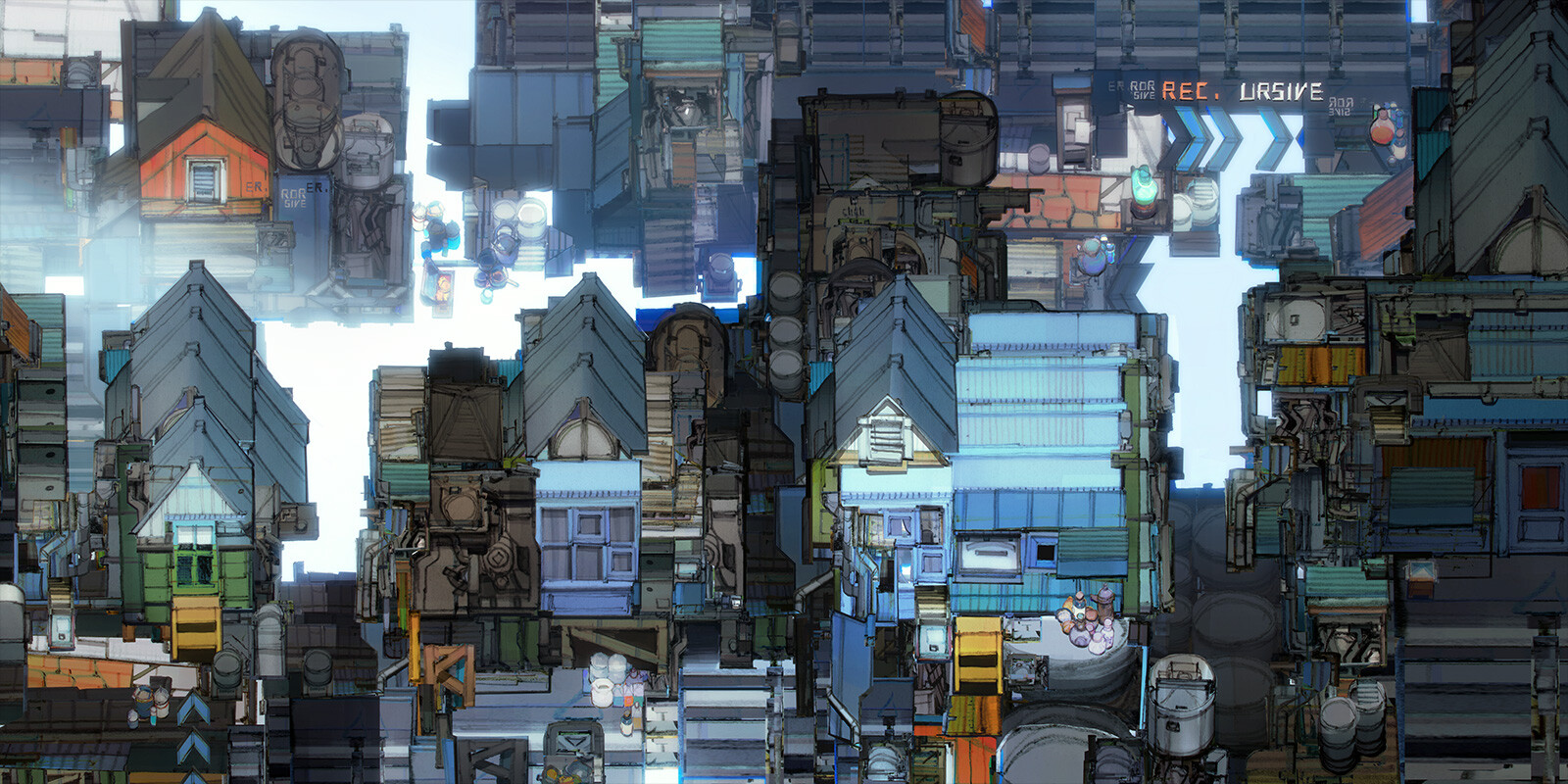 ArtStation - Railway Town - PreVis