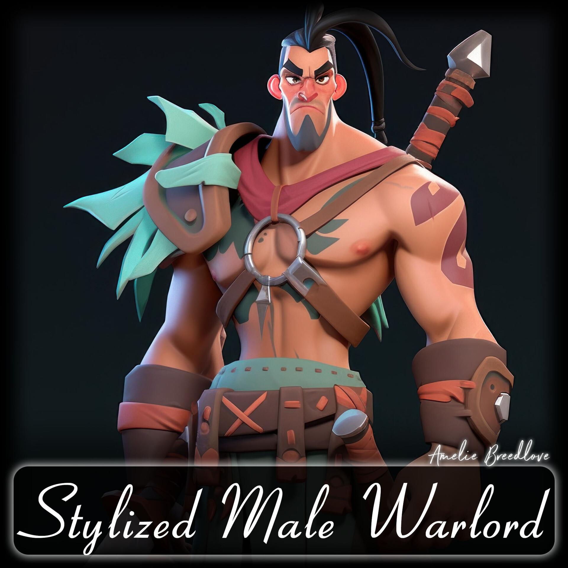 ArtStation - 200 Stylized Male Warlord Reference Pack | 4K | v.89