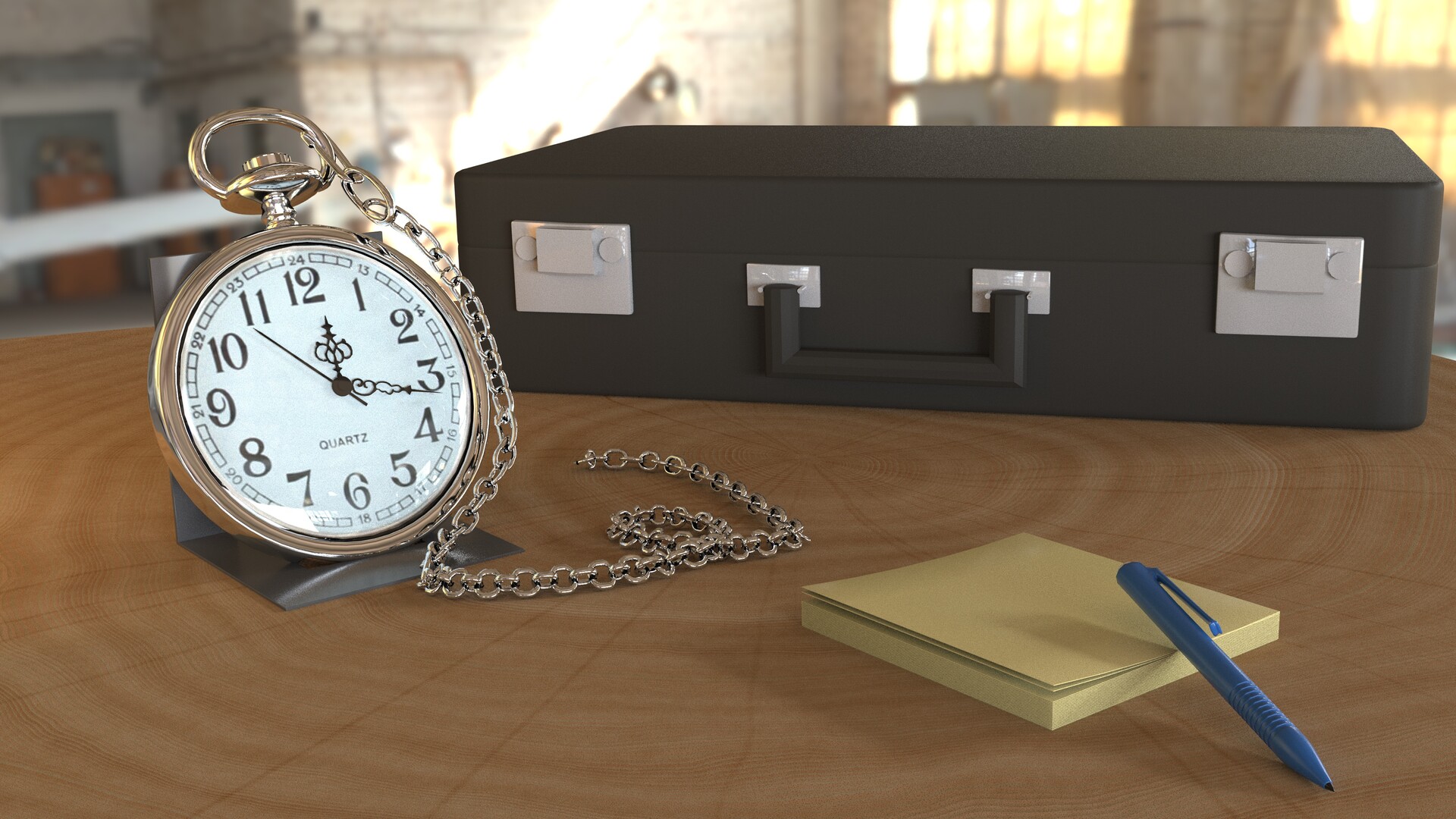 ArtStation - Pocketwatch 3D Modelled Scene
