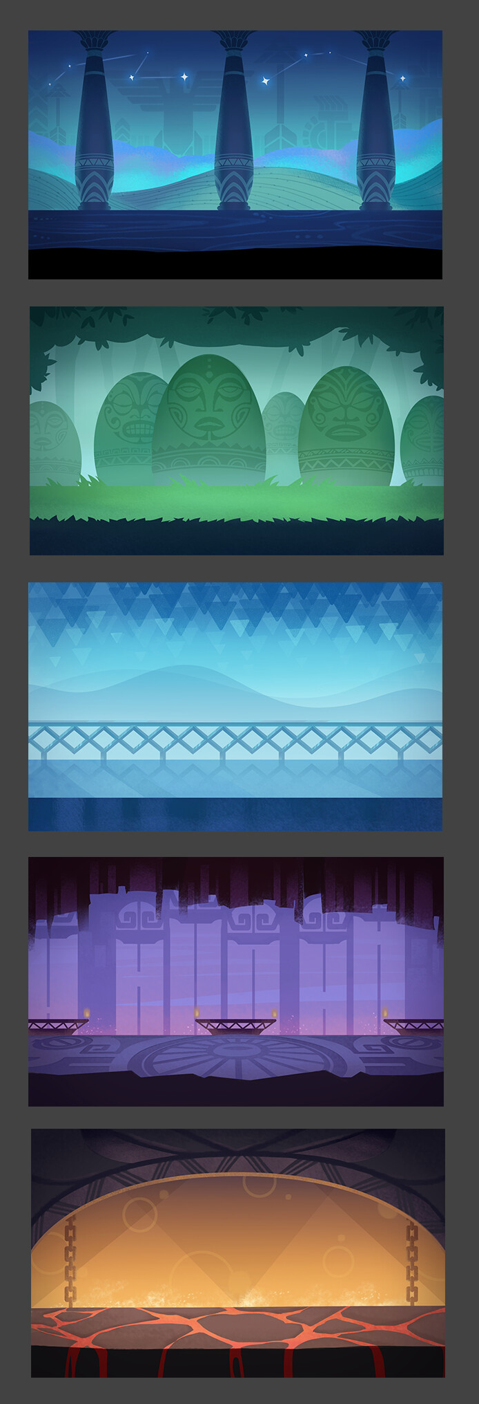 ArtStation - Archery mini game challenge scenes（射箭小游戏闯关场景）