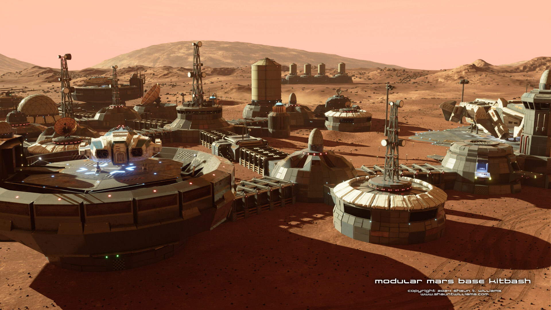 mars base concept art