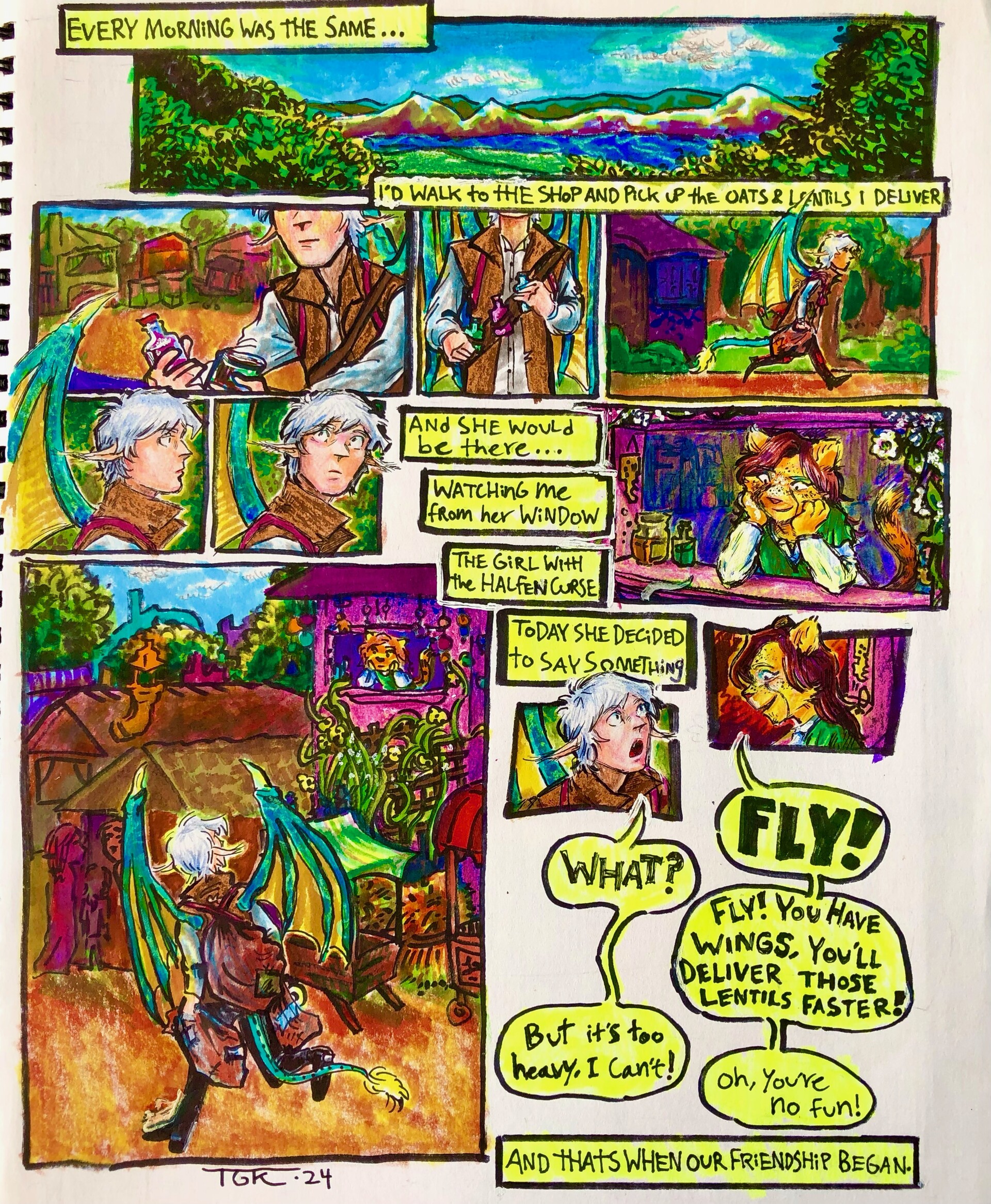 ArtStation - When our friendship began. | Original story, comic concept